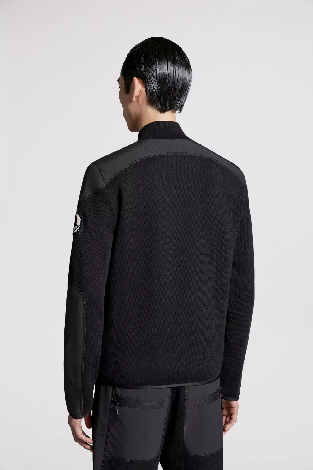Cardigan Zippé Matelassé En Coton Noir Pulls And Cardigans Homme
