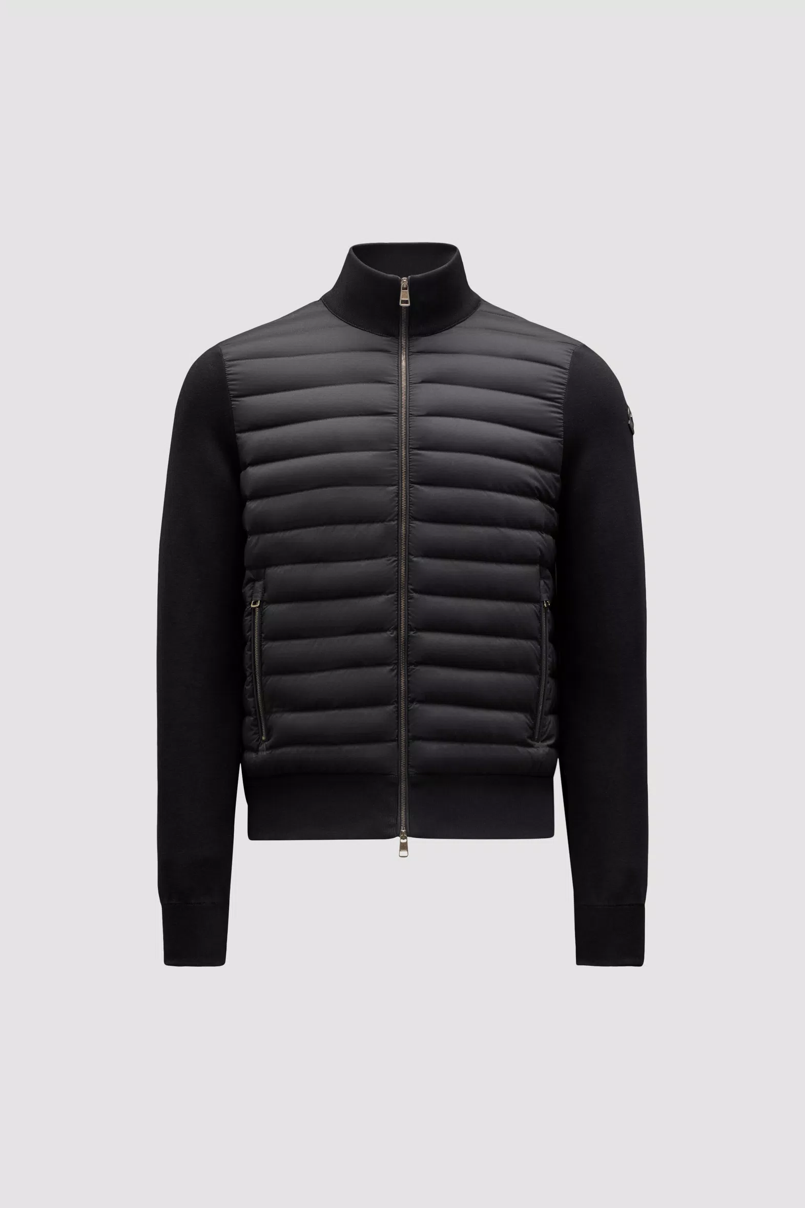 Cardigan Zippé Matelassé En Coton Noir Pulls And Cardigans Homme