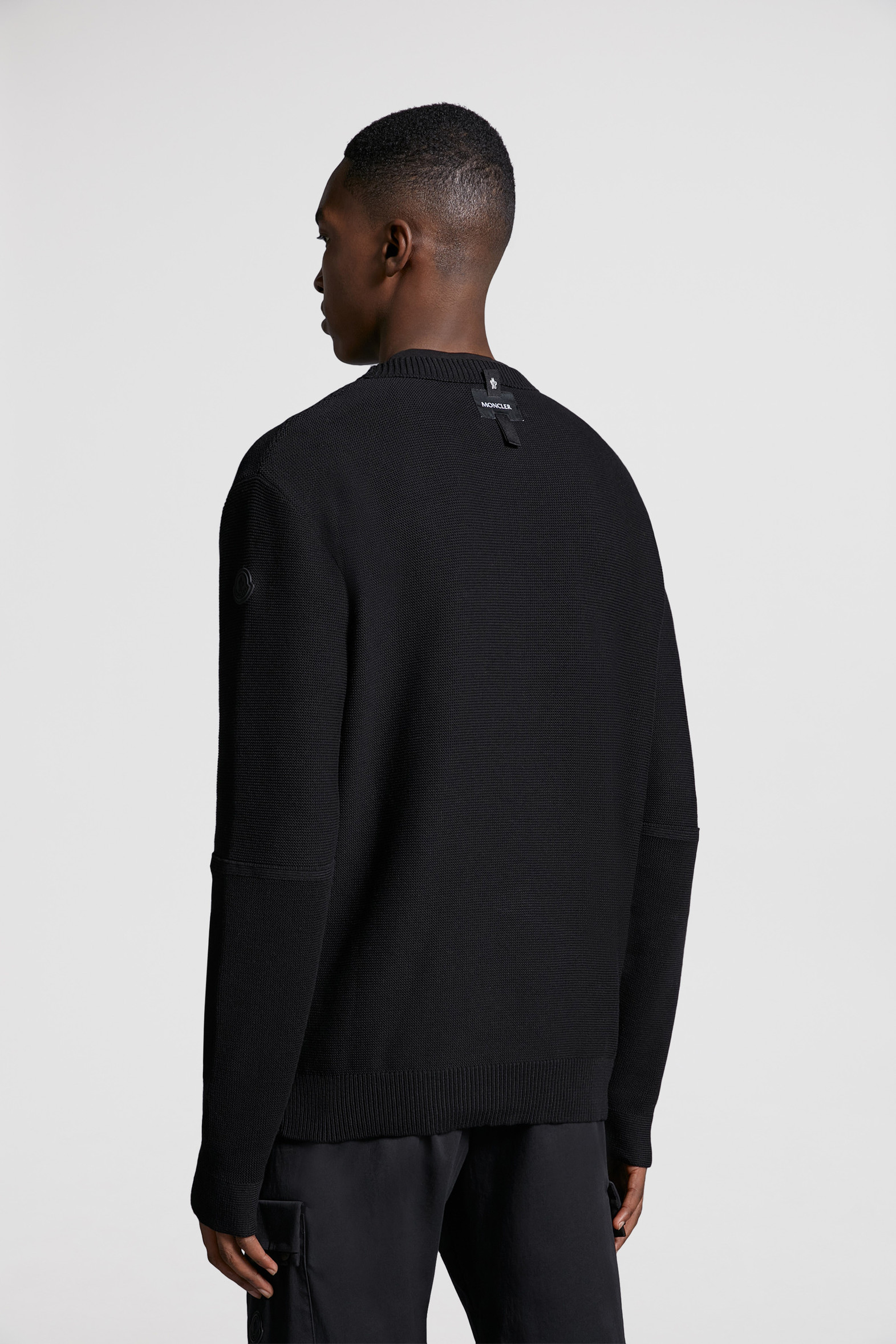 Black Cotton Jumper - Sweaters & Cardigans for Men | Moncler HK