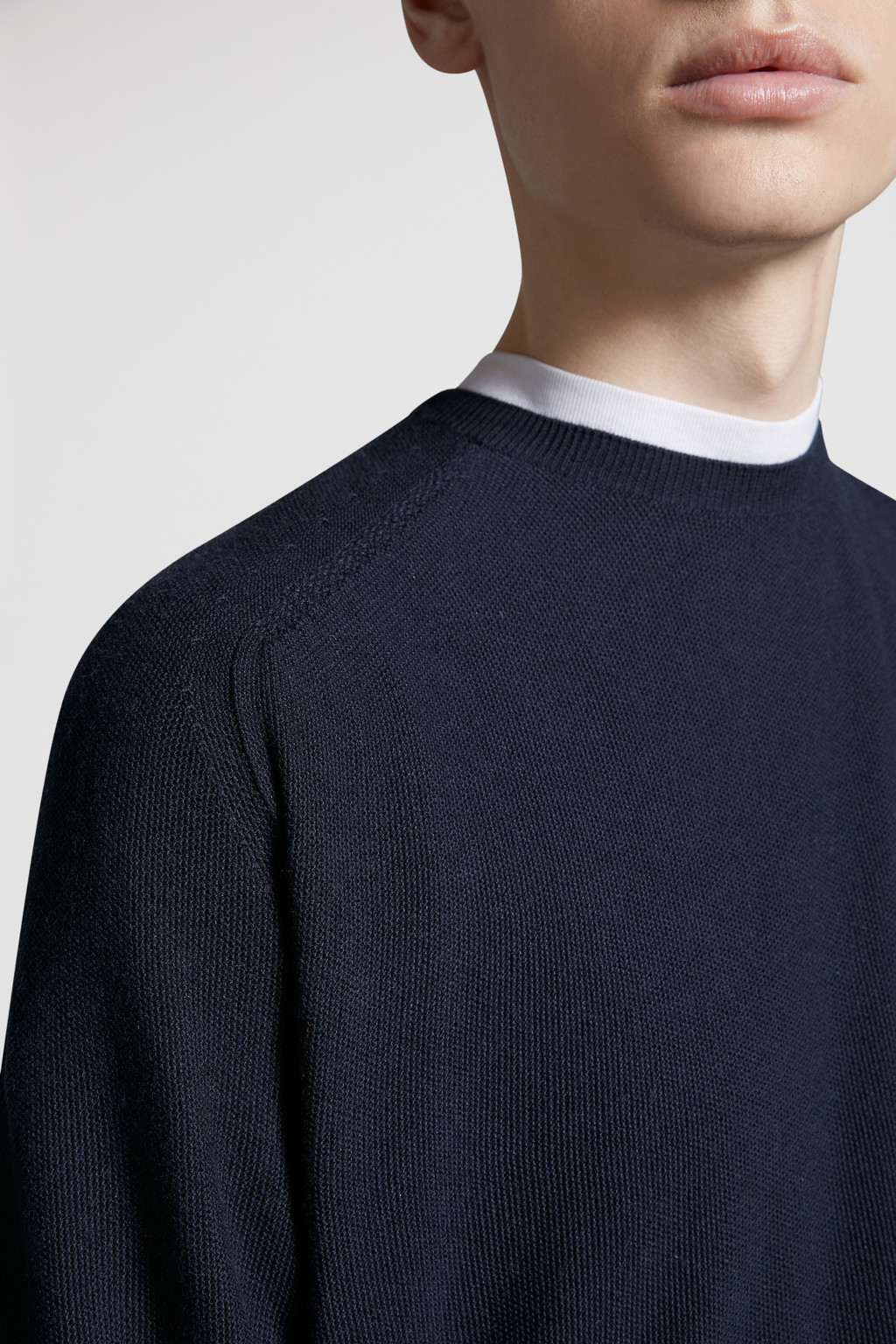 Pull en coton et cachemire Bleu - Pulls & cardigans Homme | Moncler FR