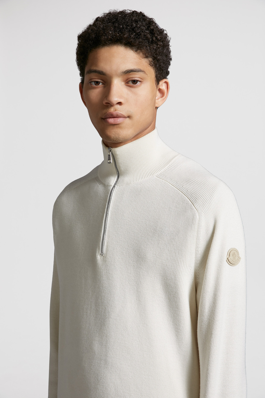 Pull en coton et cachemire Blanc - Pulls & cardigans Homme | Moncler LU