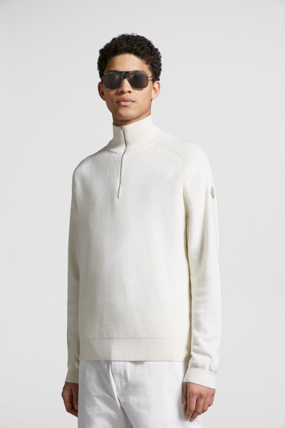 Pull en coton et cachemire Blanc - Pulls & cardigans Homme | Moncler CH