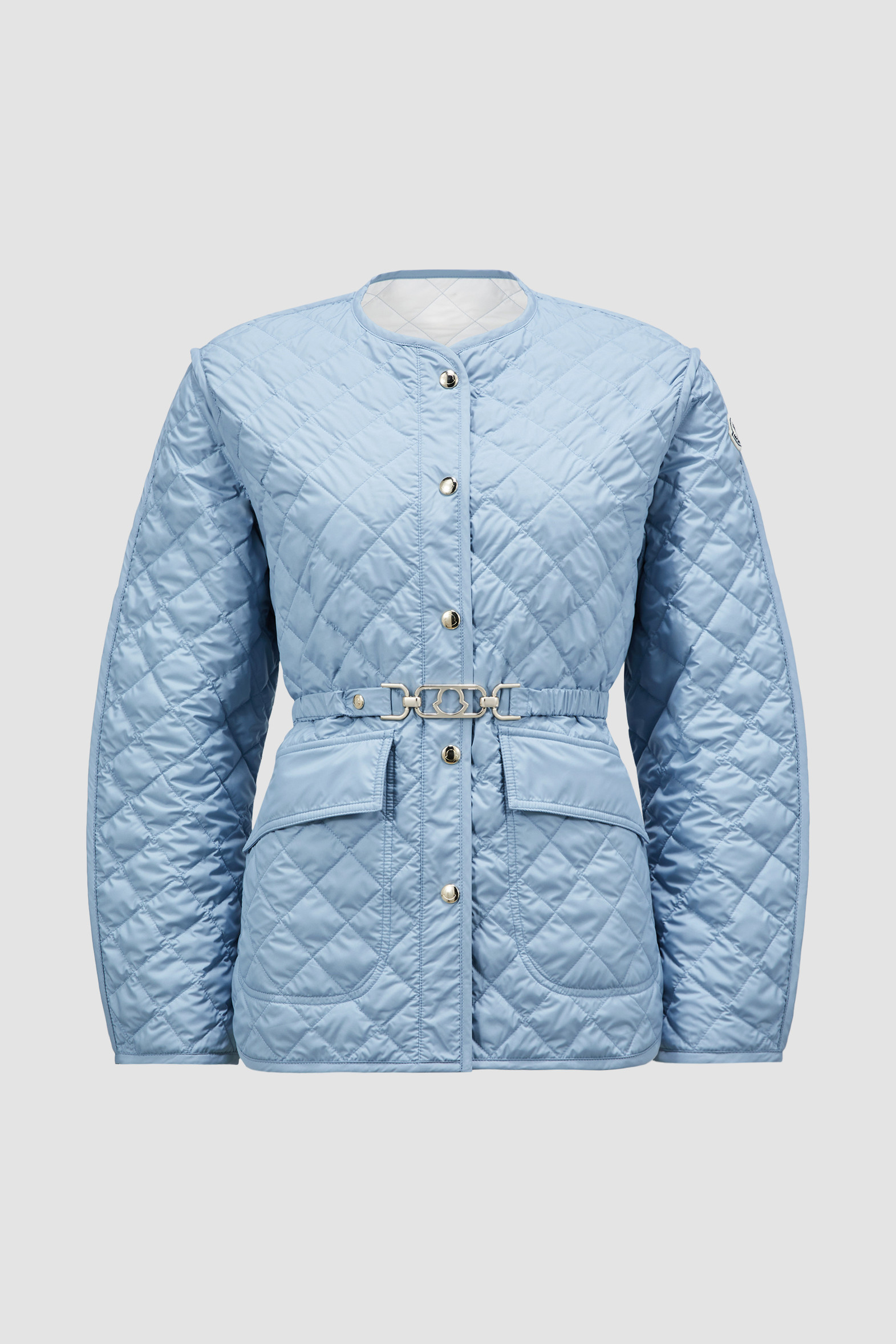 Light Blue Corinto Short Down Jacket - Short Down Jackets for Women ...