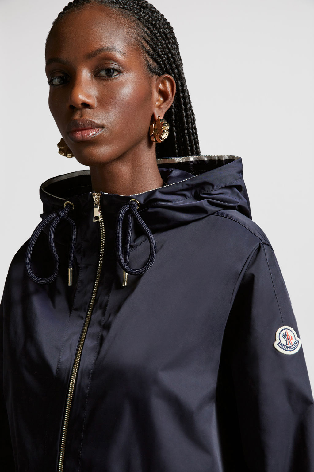 Giacca con cappuccio Cassiopea Blu - Impermeabili e Giacche a Vento ...