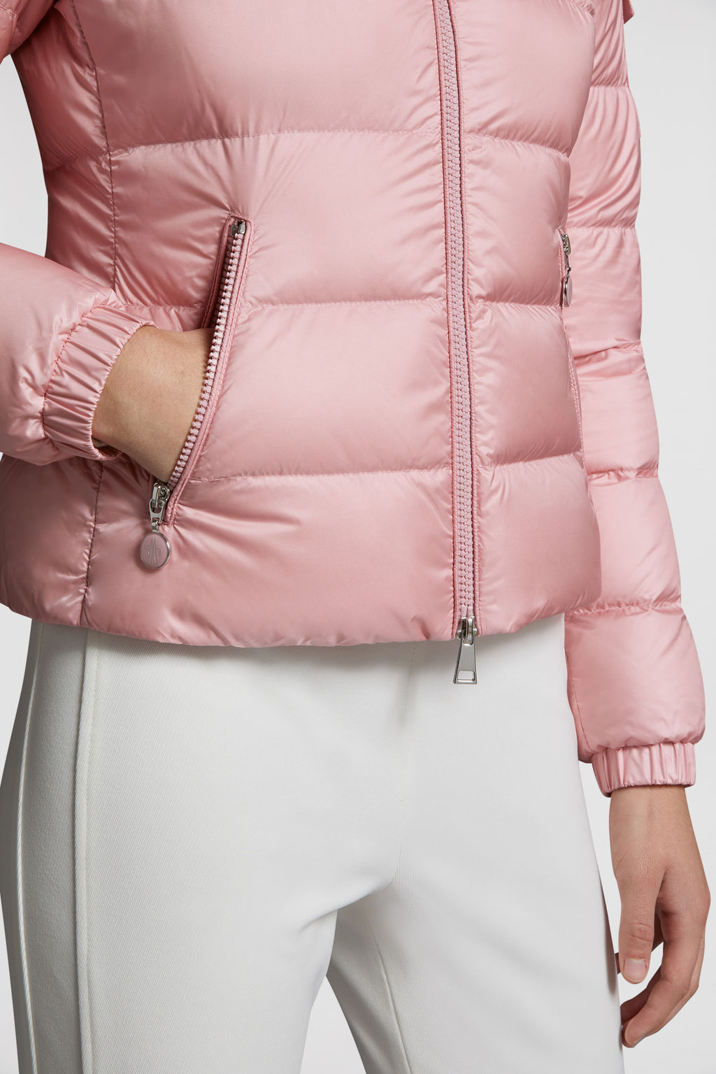 Pink Gles Short Down Jacket - Lightweight Down Jackets for Women ...