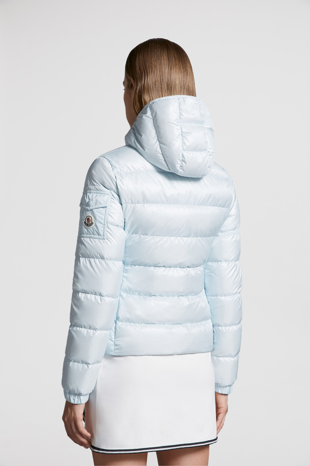 Plumífero corto Gles Azul claro - Plumíferos cortos de Mujer | Moncler US