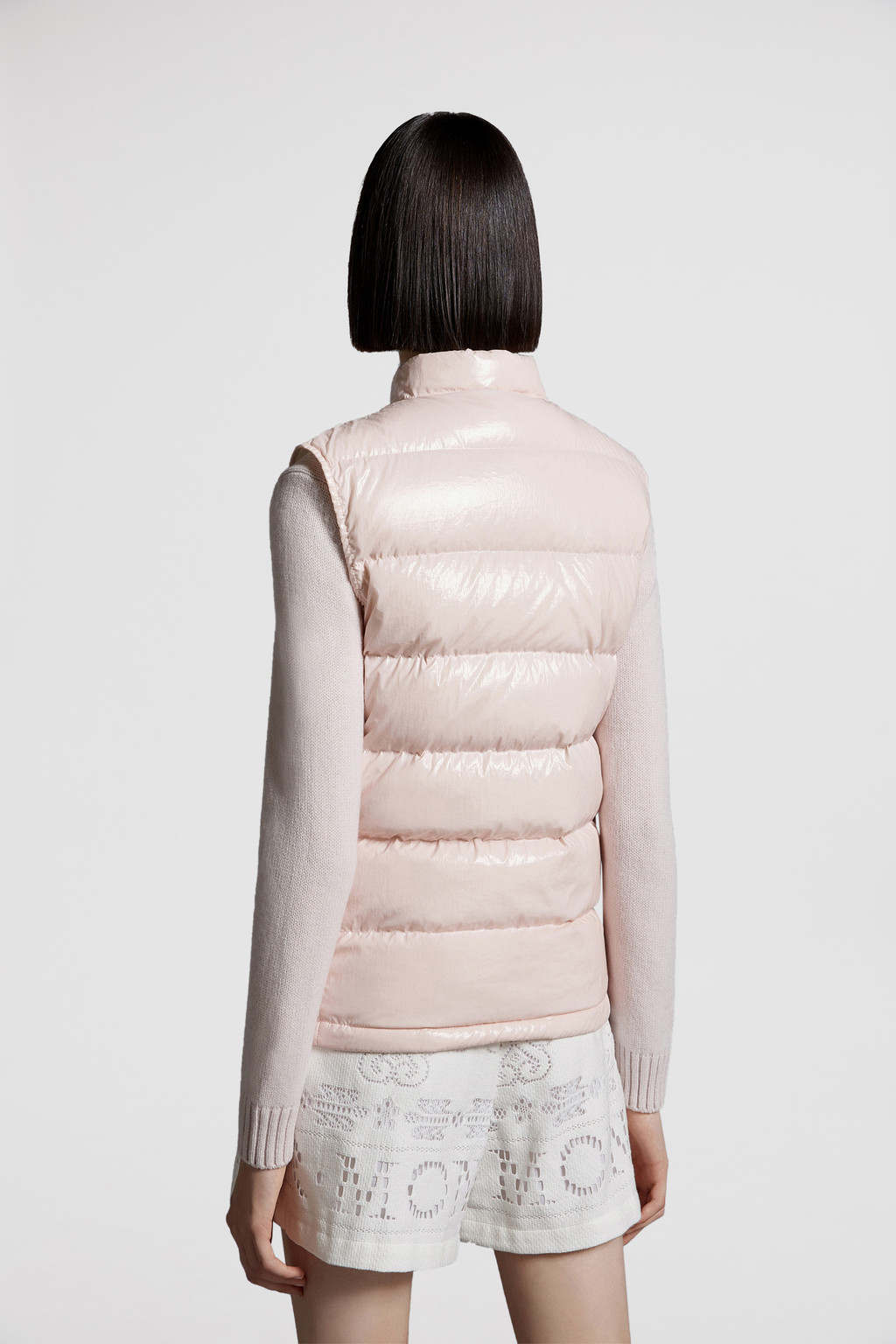 Chaleco plumífero Alcibia Rosado - Chalecos de Mujer | Moncler US