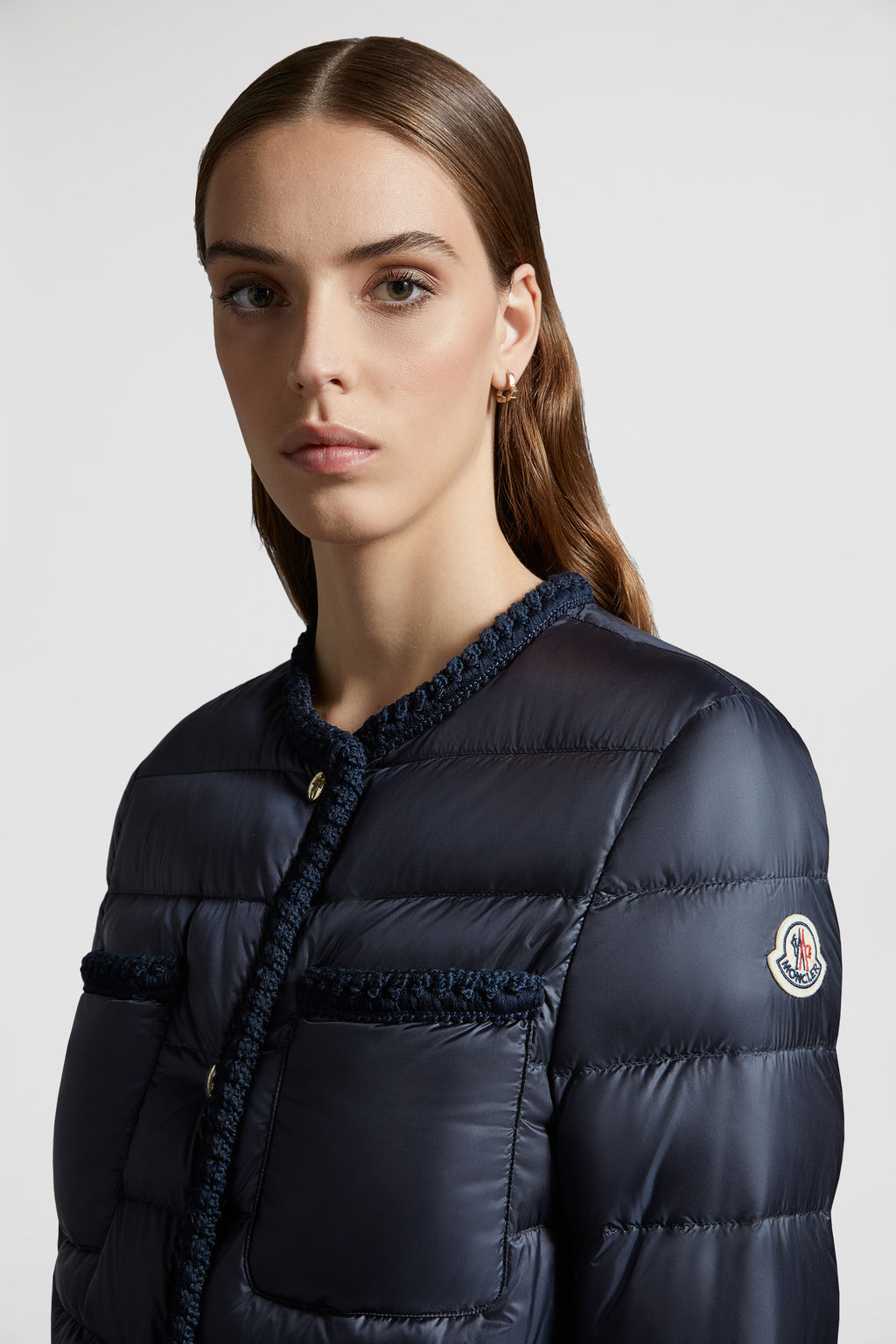 Night Blue Aristeo Short Down Jacket - Lightweight Down Jackets for Women | Moncler GB
