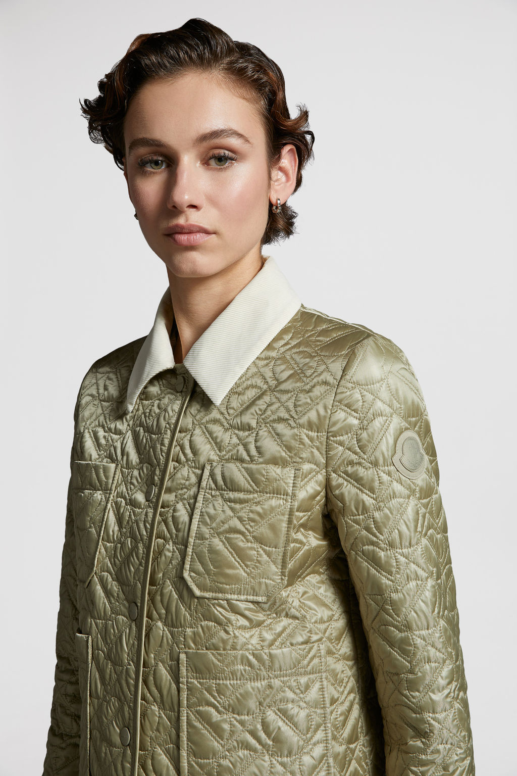 Sage Green Vaerde Padded Shirt Jacket - Lightweight Down Jackets for ...