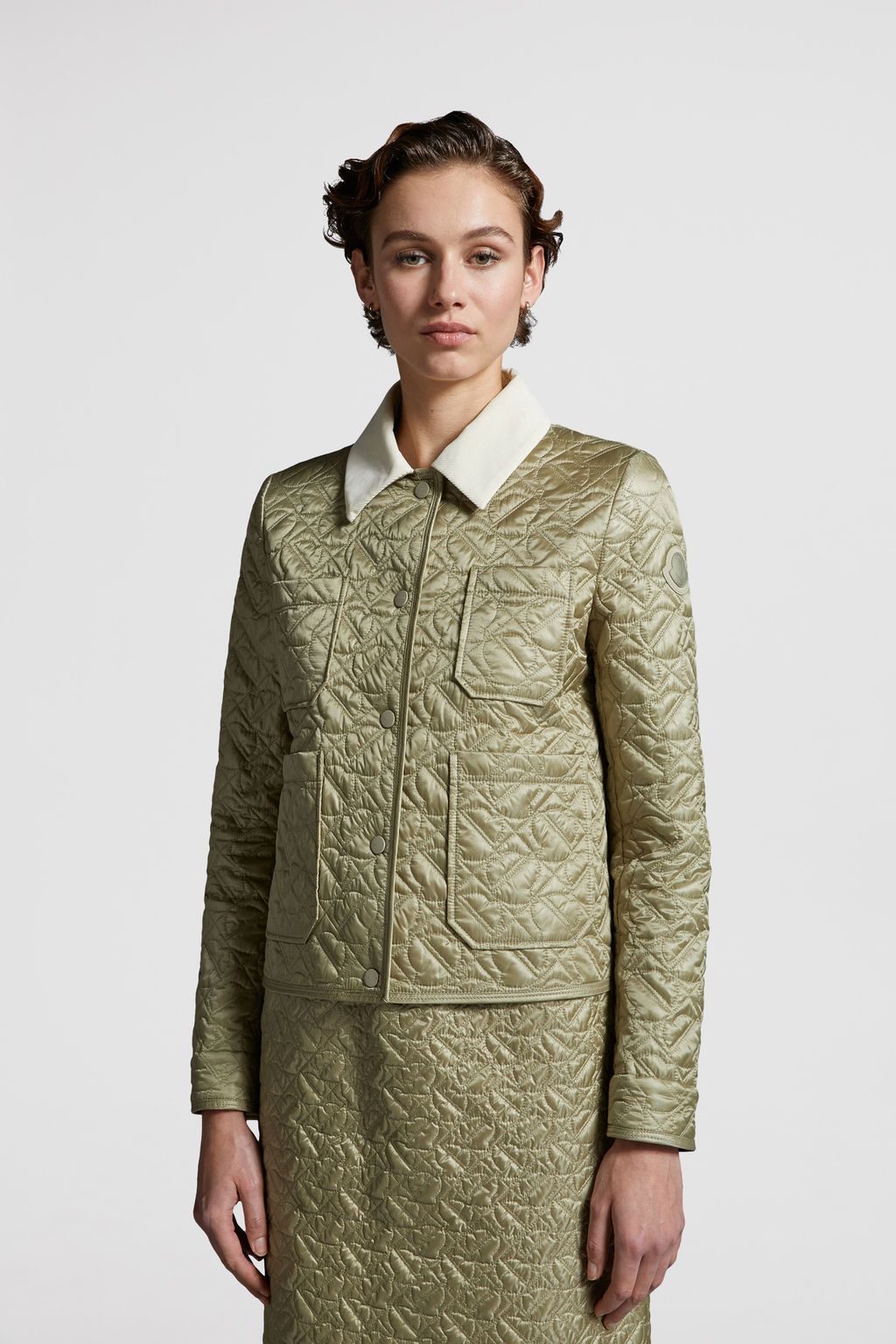 Sage Green Vaerde Padded Shirt Jacket - Lightweight Down Jackets for ...