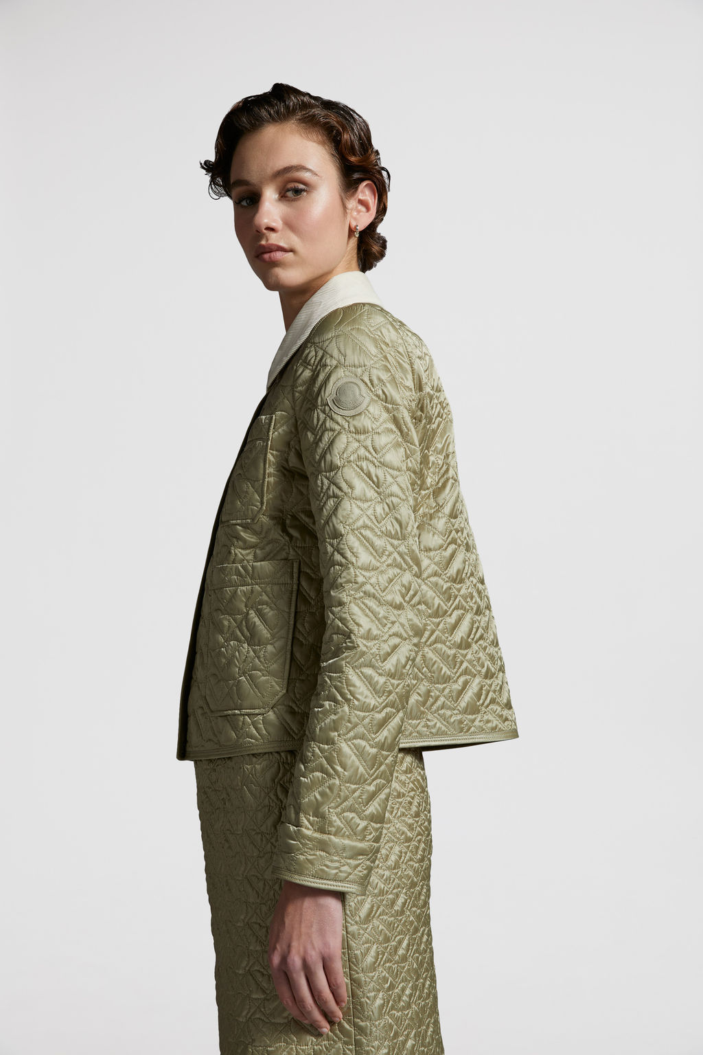 Sage Green Vaerde Padded Shirt Jacket - Lightweight Down Jackets for ...