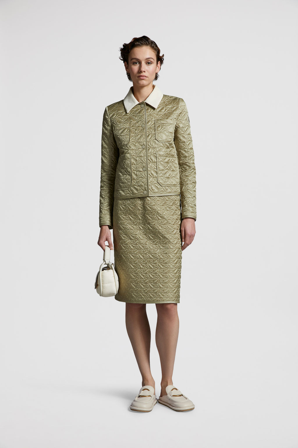 Sage Green Vaerde Padded Shirt Jacket - Lightweight Down Jackets for ...