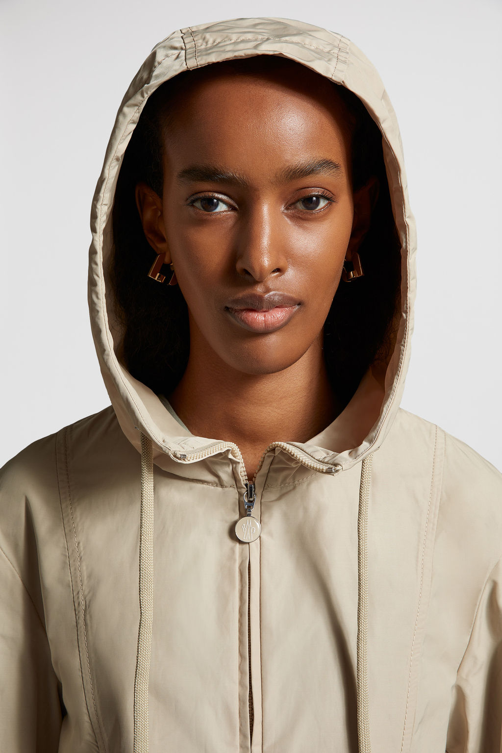 Beige Leandro Parka Jacket - Windbreakers & Raincoats for Women ...
