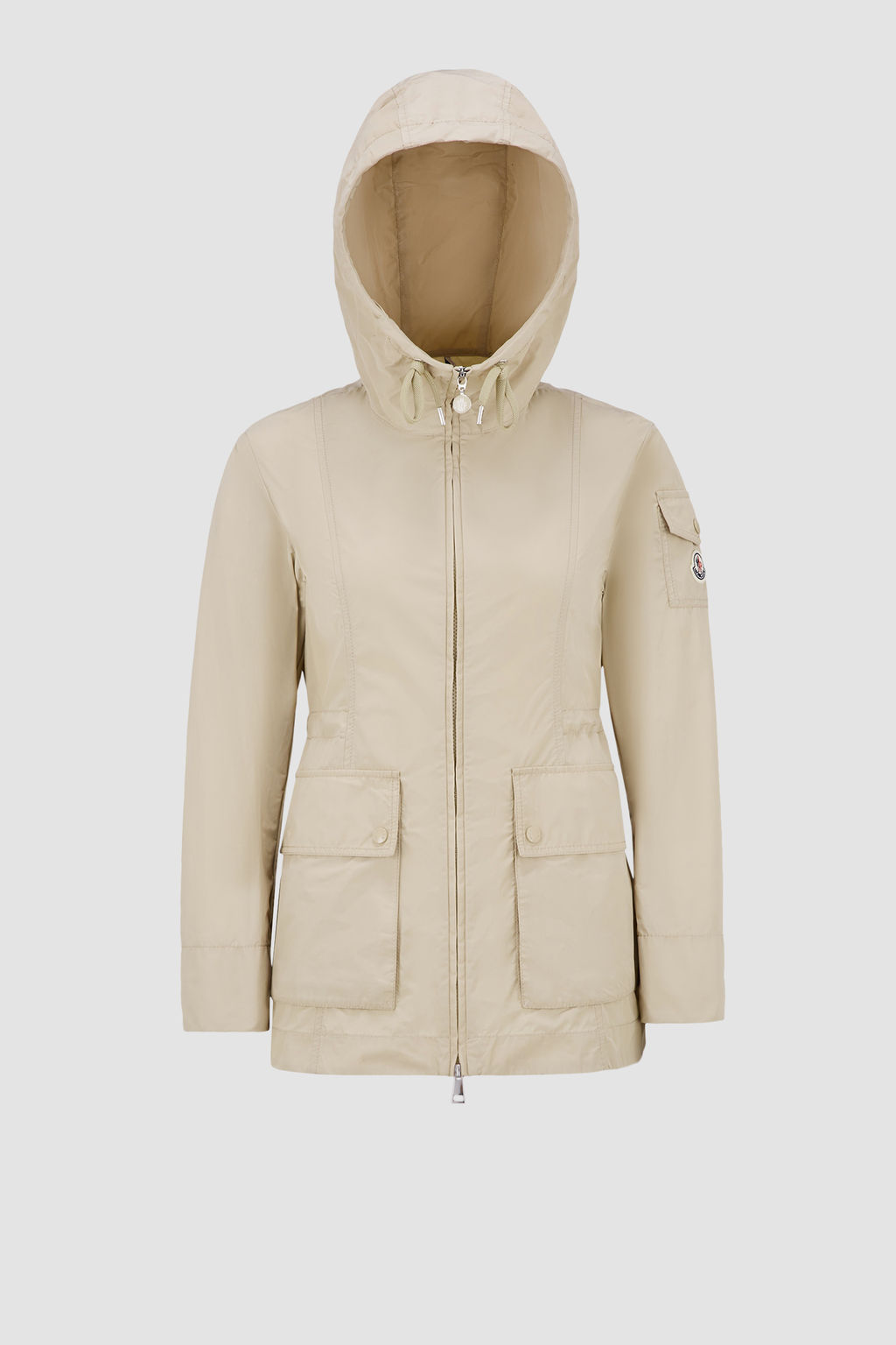 Beige Leandro Parka Jacket - Windbreakers & Raincoats for Women ...