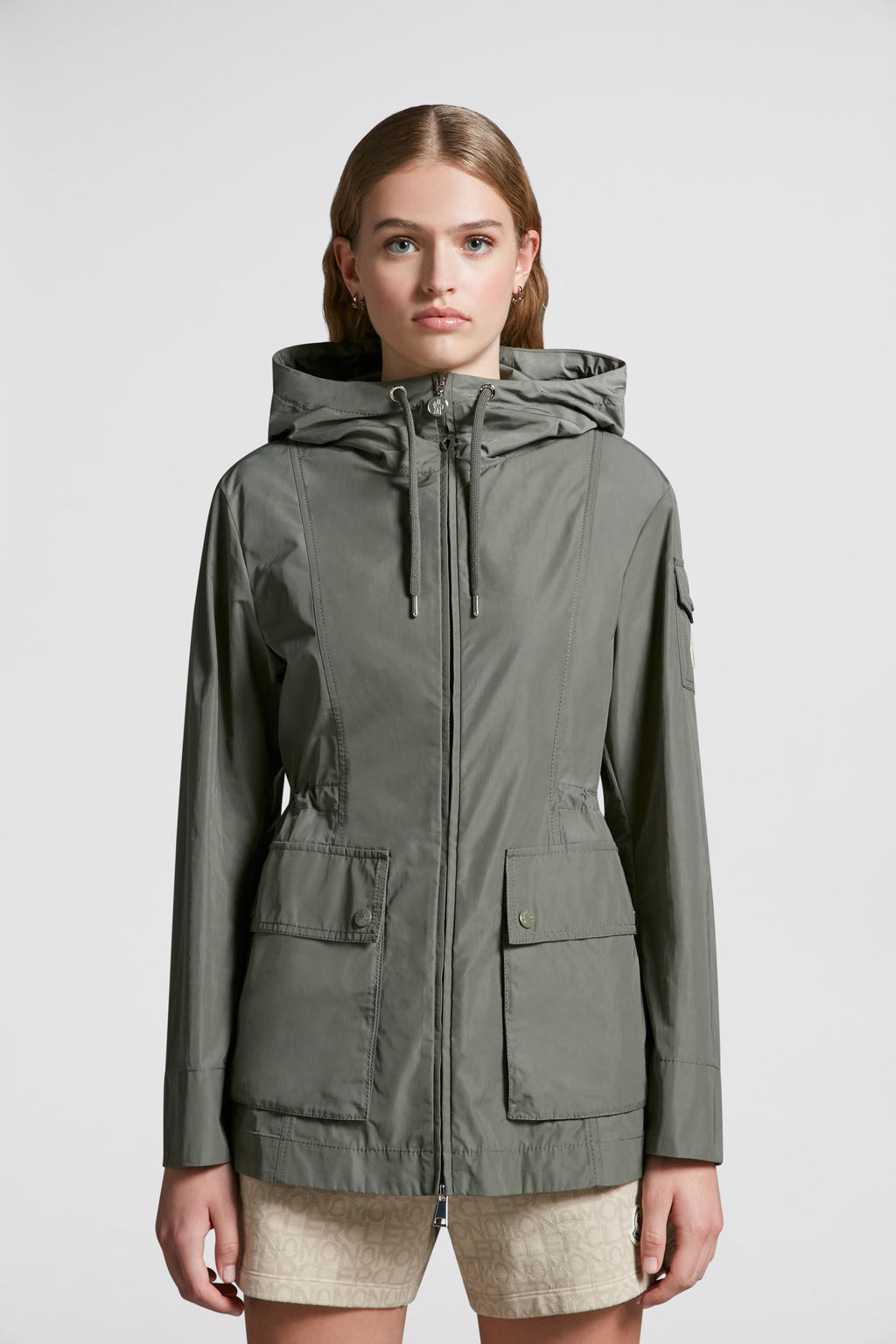 Parka Leandro Vert Sauge - Coupe-vents et Imperméables Femme | Moncler FR