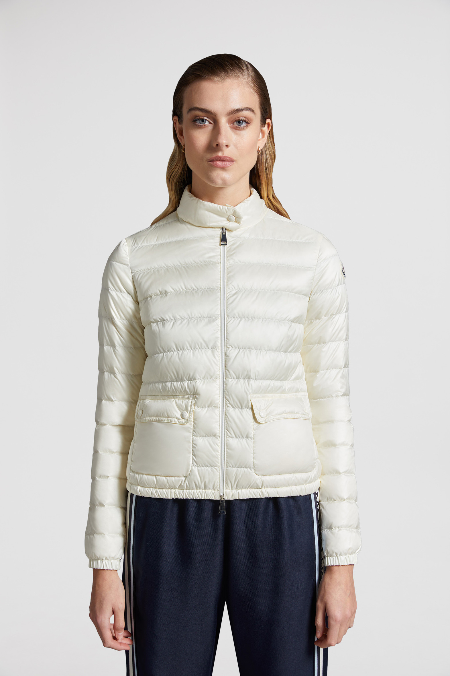 White Lans Short Down Jacket - Short Down Jackets for Women | Moncler LT