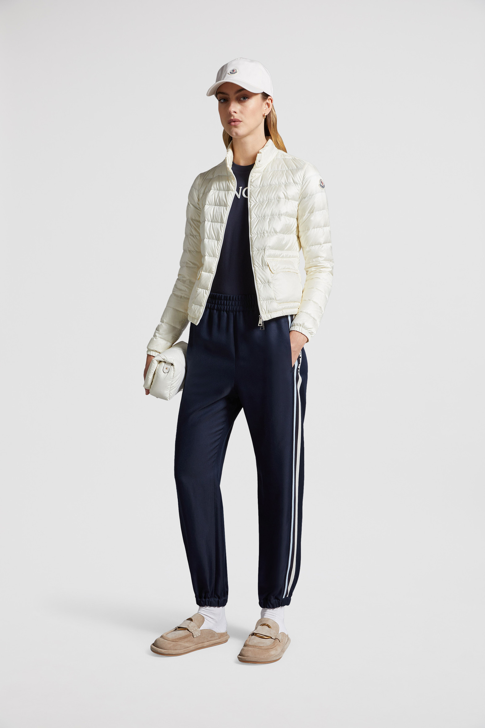 White Lans Short Down Jacket - Short Down Jackets for Women | Moncler LT