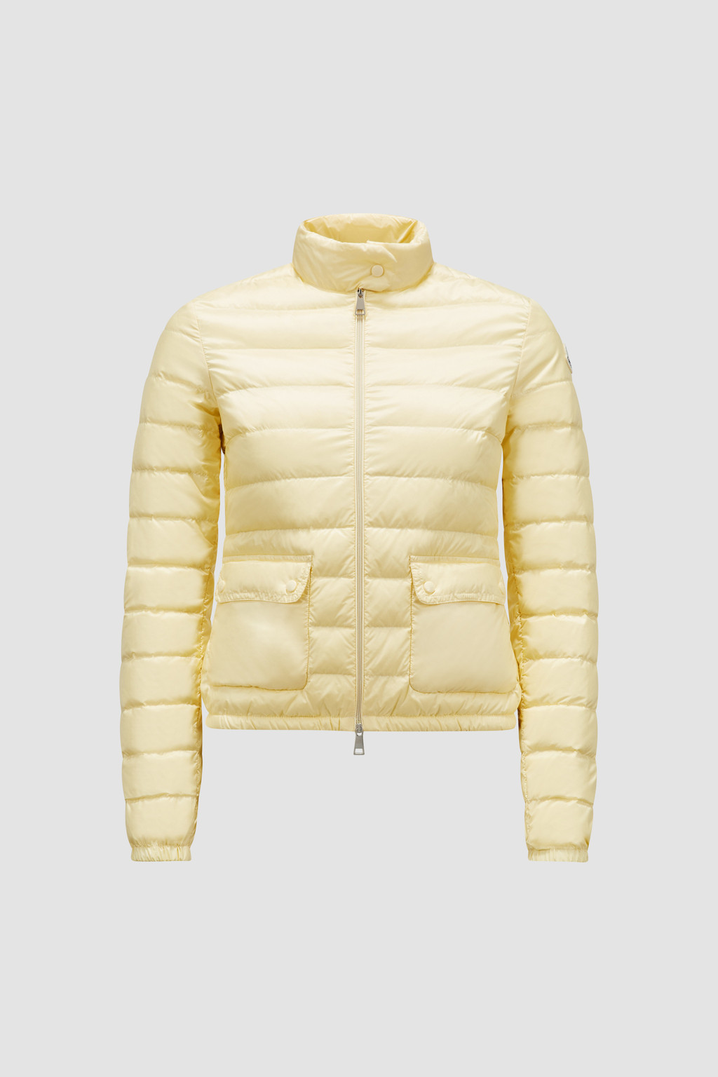 Light Yellow Lans Short Down Jacket - Short Down Jackets for Women ...