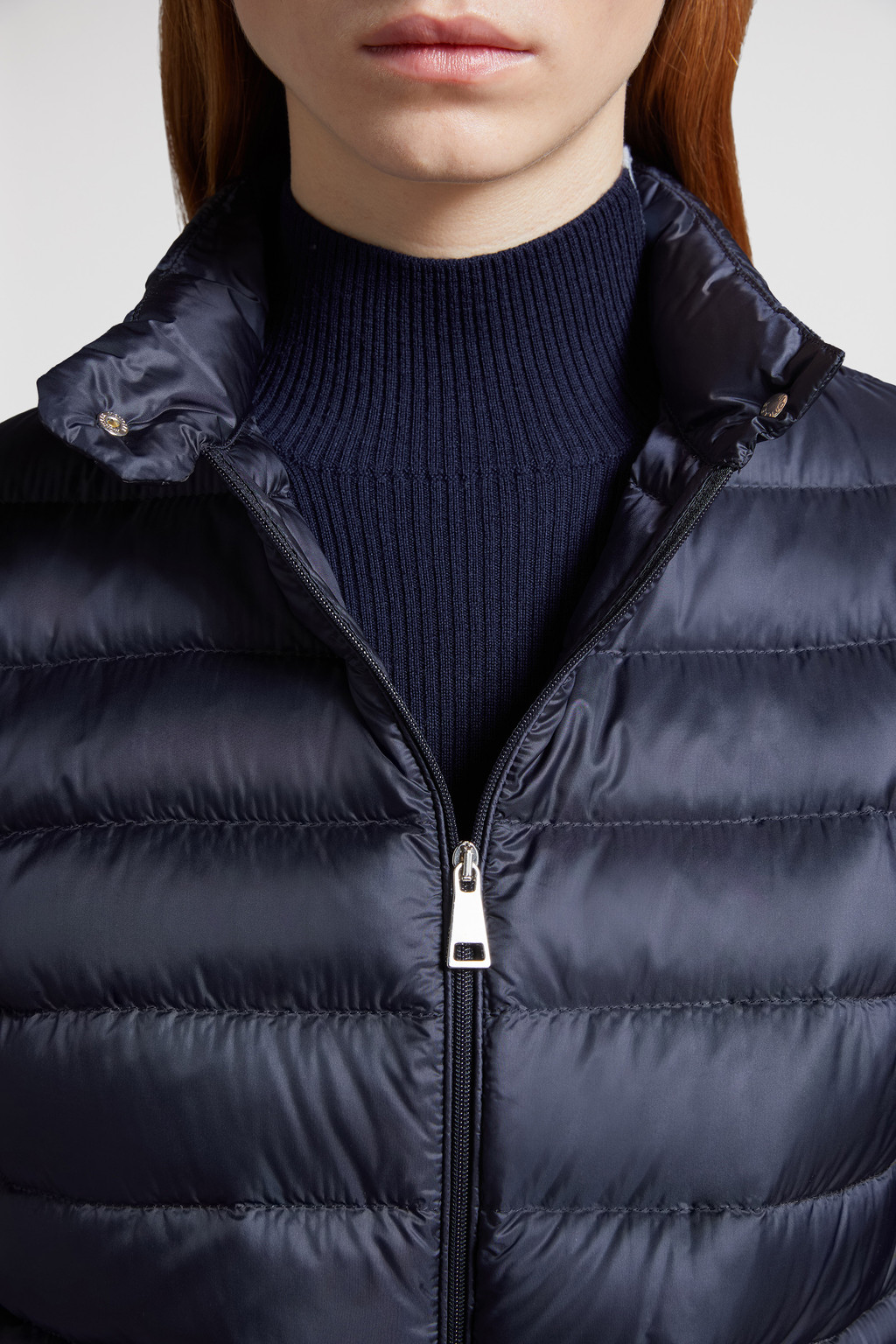 Night Blue Lans Short Down Jacket - Short Down Jackets for Women ...