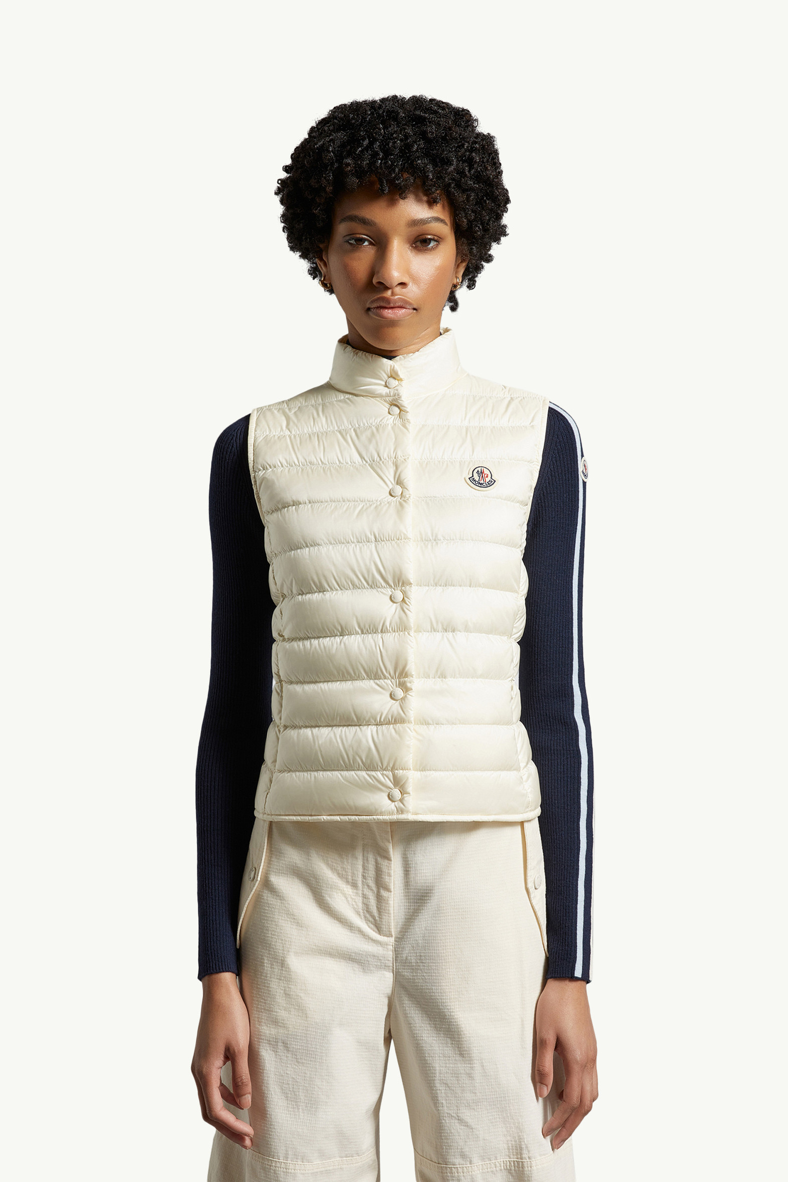 White Liane Down Vest - Vests for Women | Moncler US