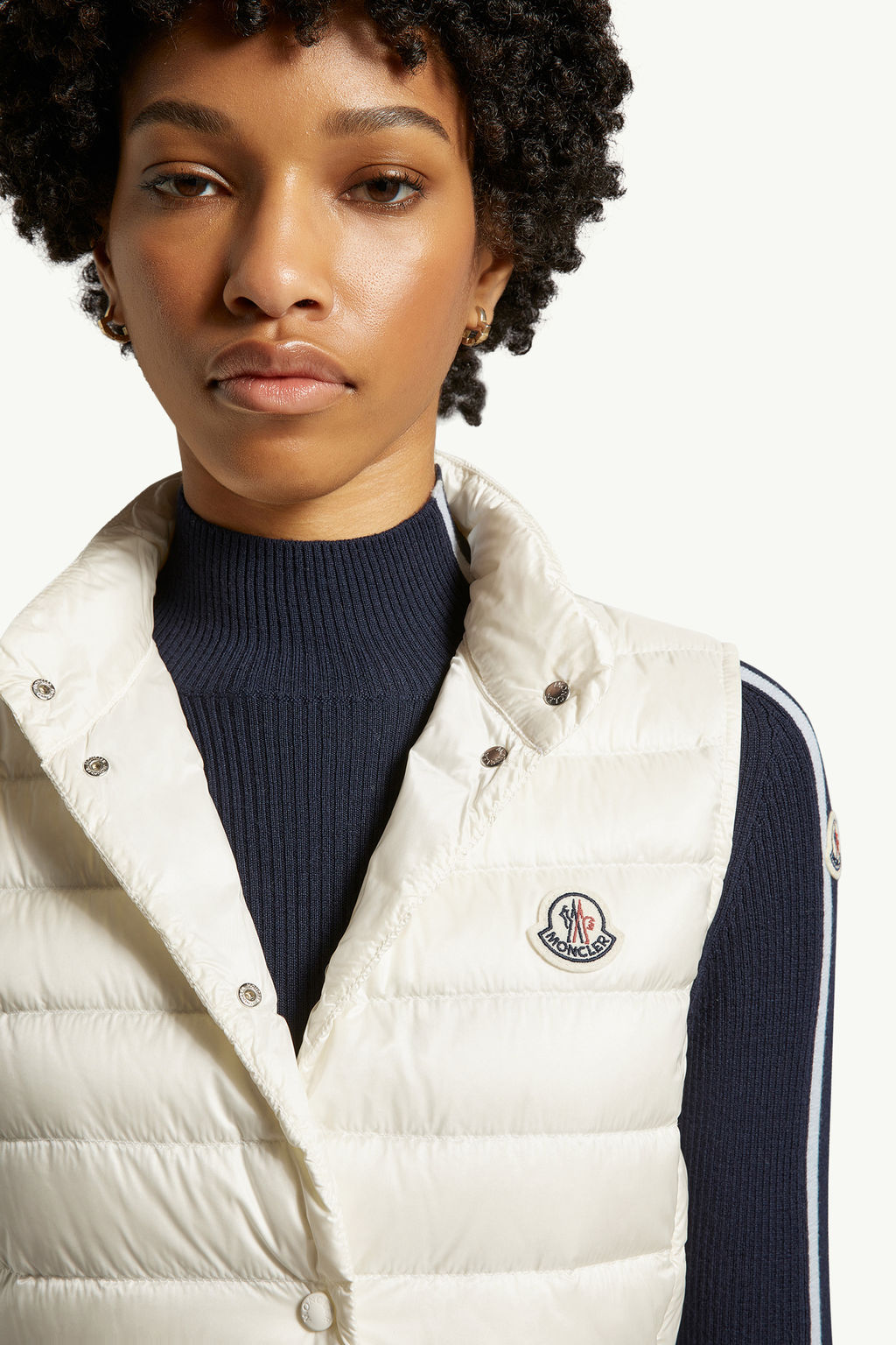 Chaleco plumífero Liane Blanco - Chalecos de Mujer | Moncler US