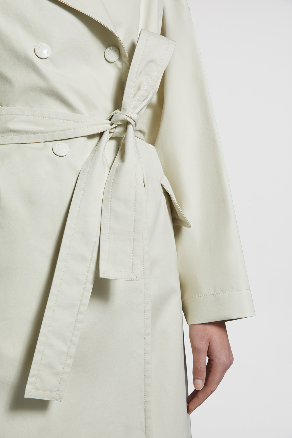 Pale Green Elyme Trench Coat - Coats & Trench Coats for Women | Moncler DE
