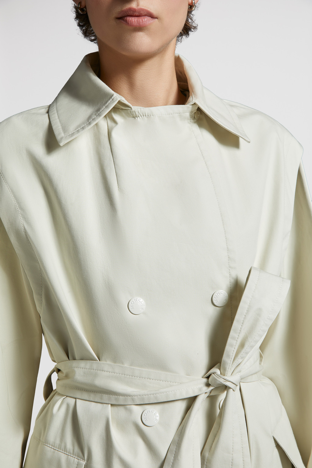 Pale Green Elyme Trench Coat - Coats & Trench Coats for Women | Moncler DE