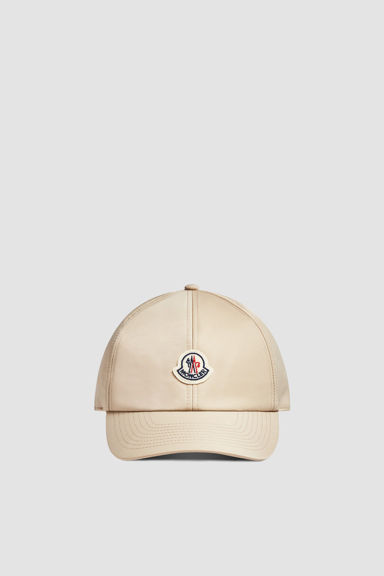 Beige Satin Baseball Cap - Hats & Beanies for Women | Moncler NL