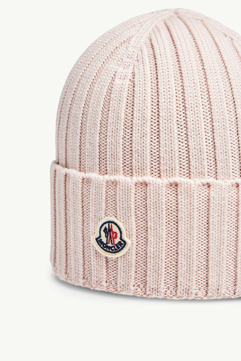 Light Pink Wool Beanie - Hats & Beanies for Women | Moncler HK