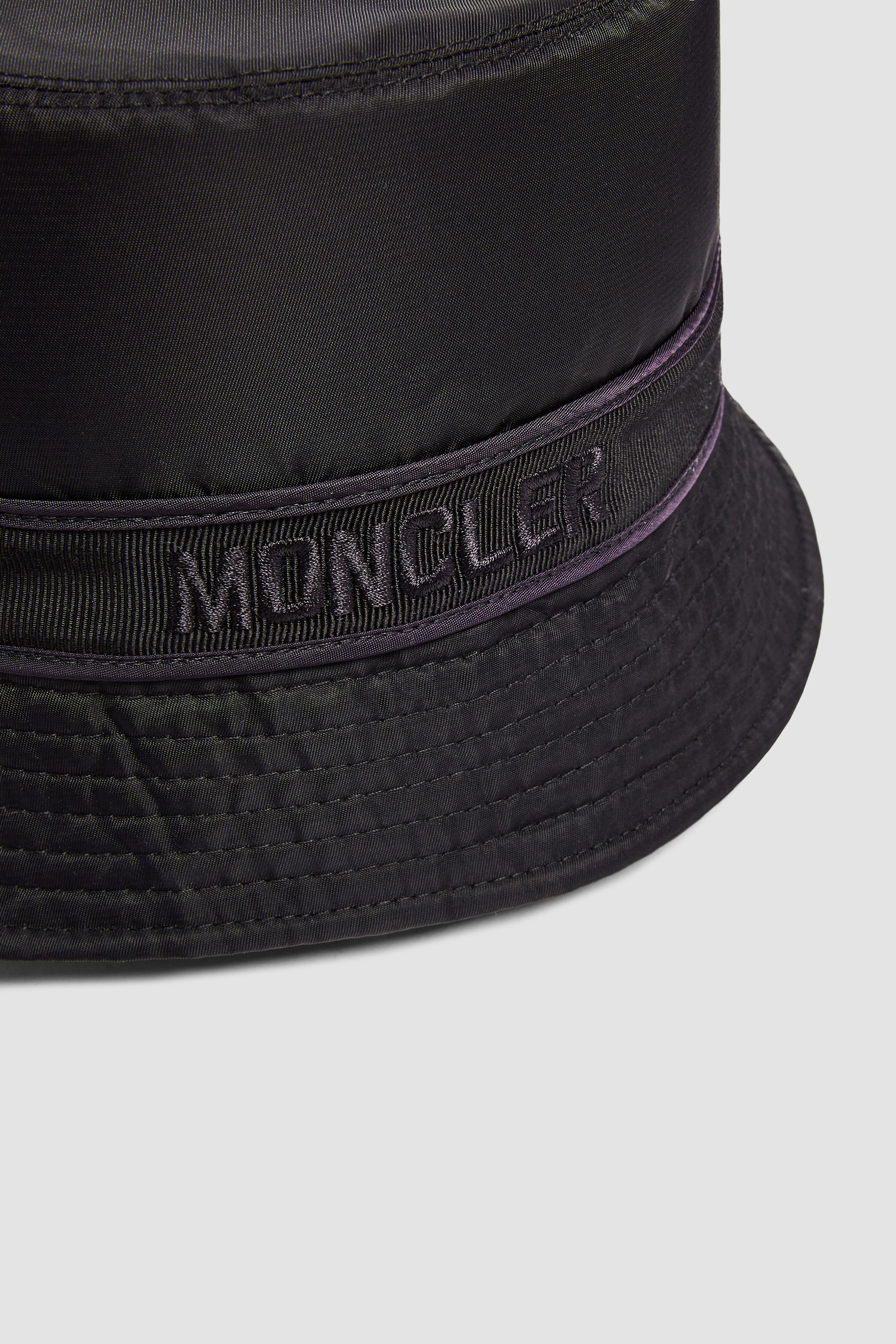 Black Satin Bucket Hat - Hats & Beanies for Women | Moncler NO