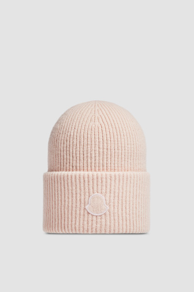 Light Pink Cashmere Blend Beanie - Hats & Beanies for Women | Moncler NL