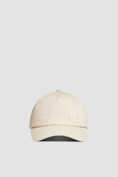 Light Beige Gabardine Baseball Cap - Hats & Beanies for Women | Moncler US