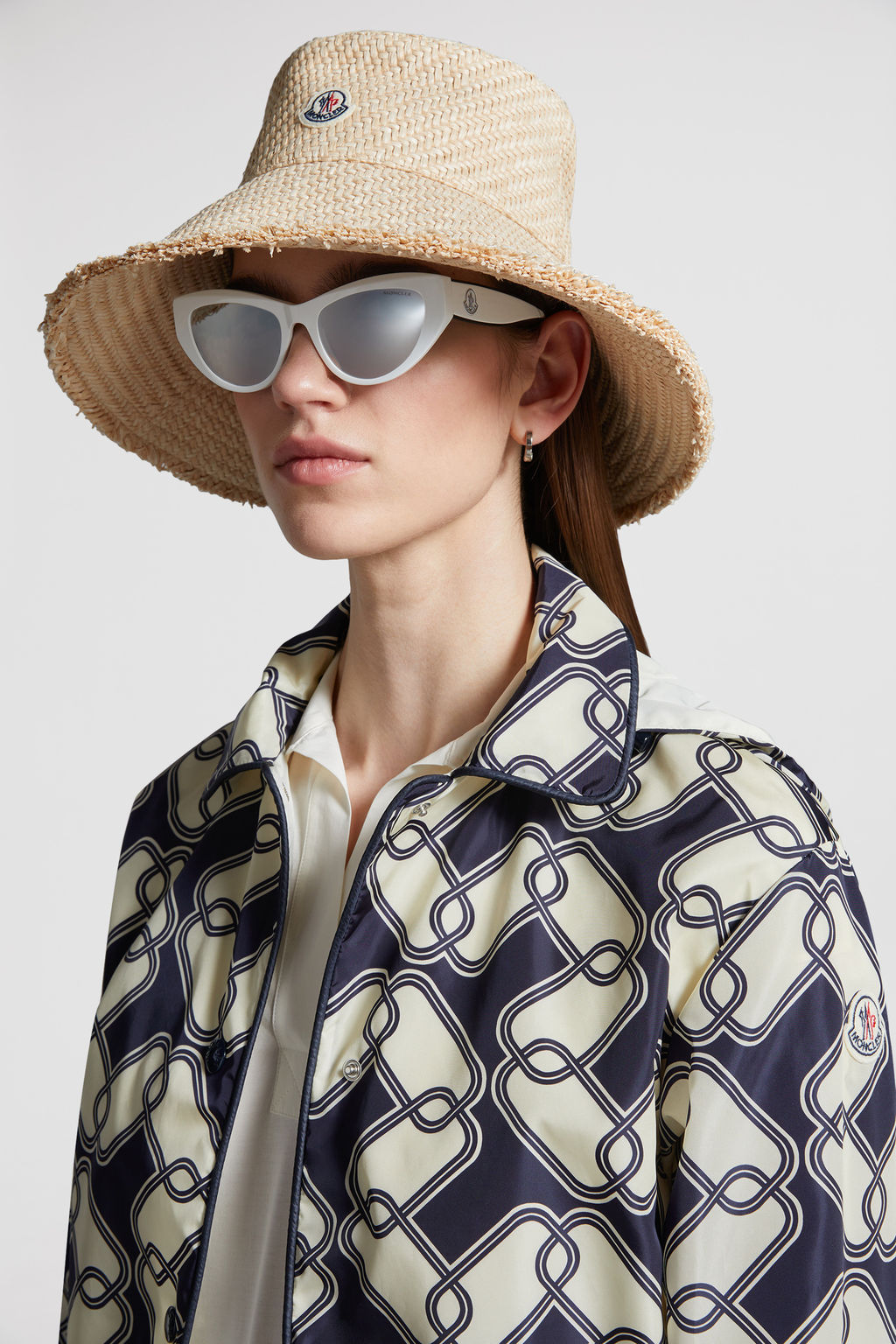 Beige Raffia Hat - Hats & Beanies for Women | Moncler US