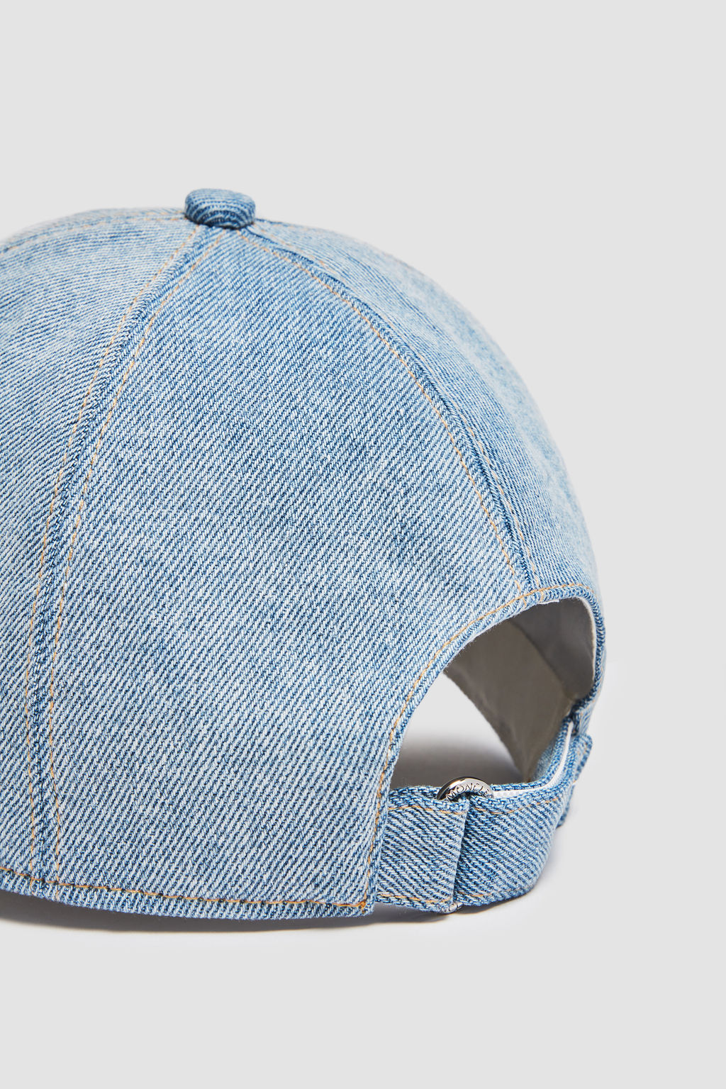 Gorra de béisbol de tejido vaquero Azul Denim - Gorras y Gorros de Mujer | Moncler ES