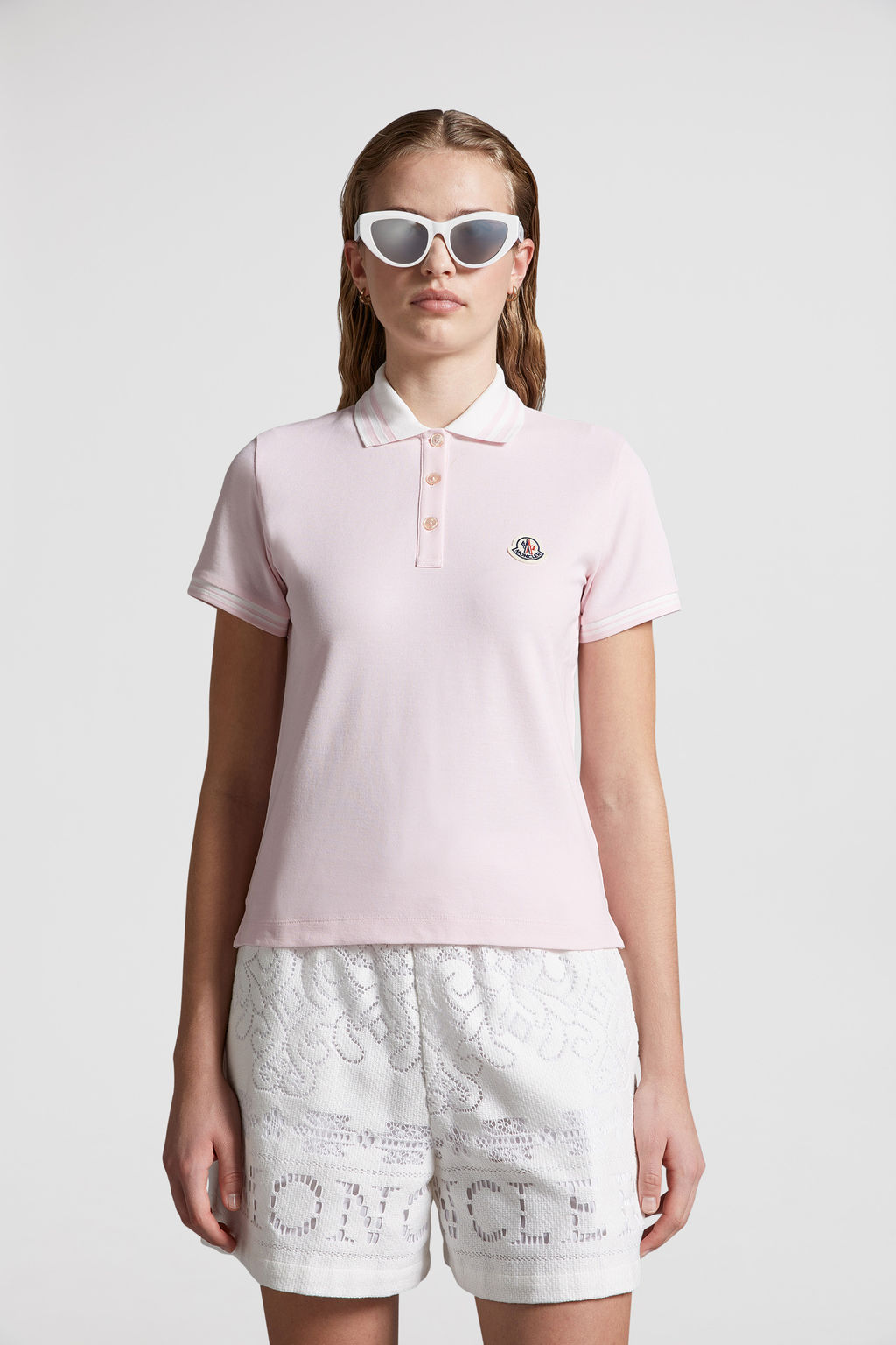 Night Blue Polo Shirt - Tops & T-shirts for Women | Moncler US