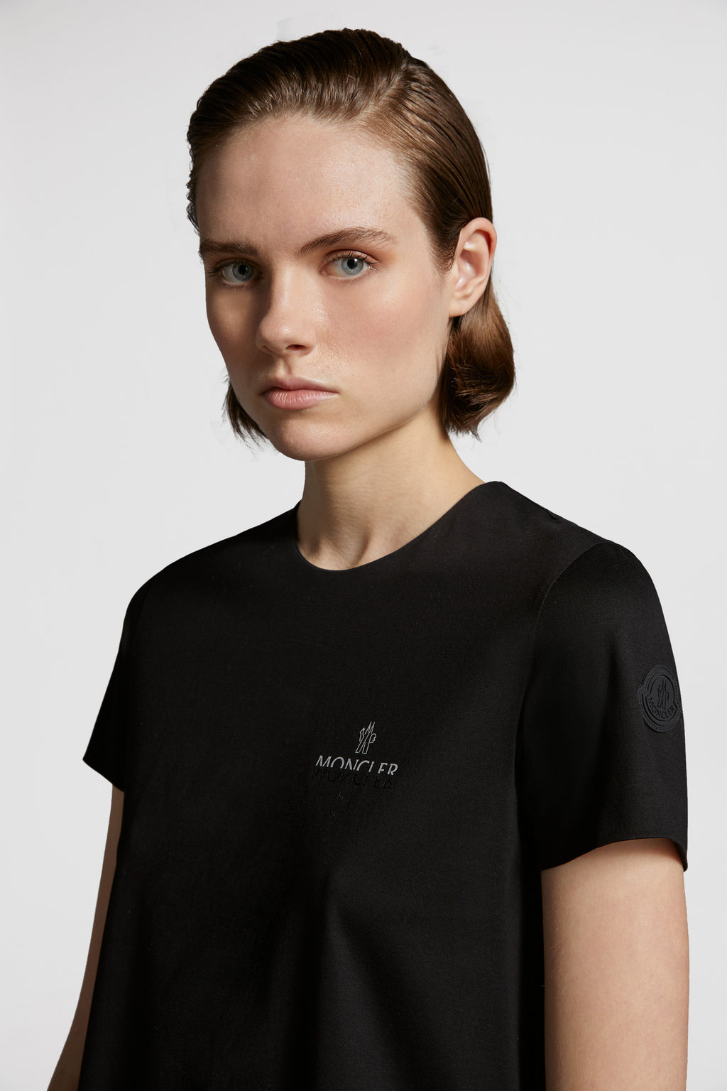 Black Logo T-Shirt - Tops & T-shirts for Women | Moncler US