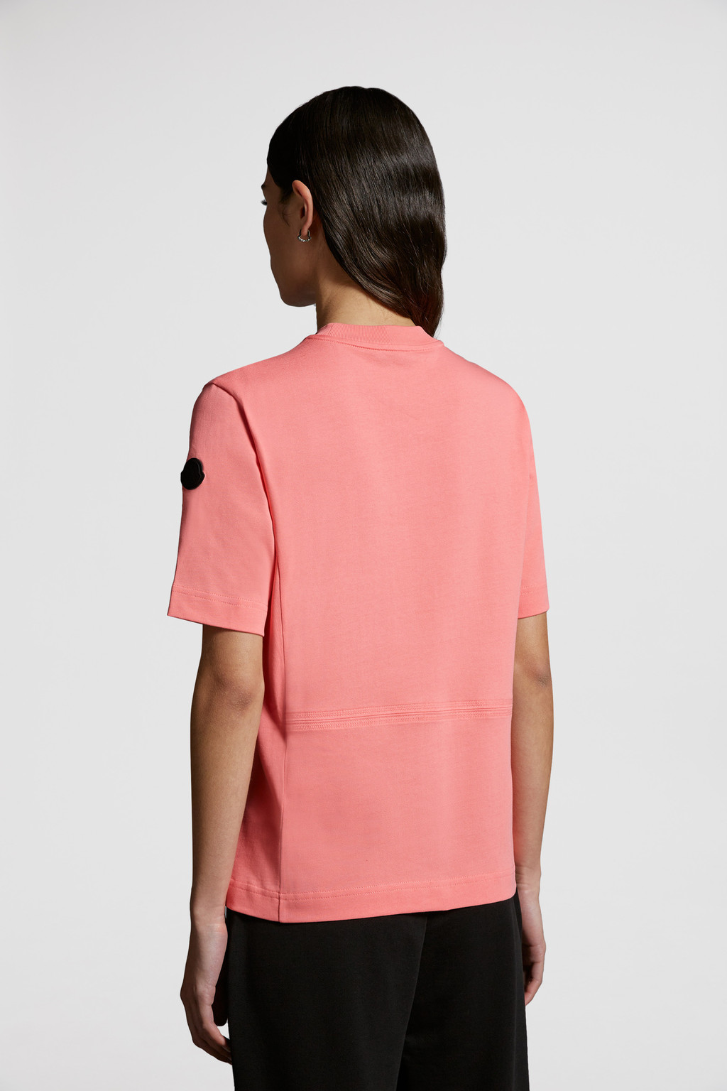 Pink Embossed Logo T-Shirt - Tops & T-Shirts for Women | Moncler DE