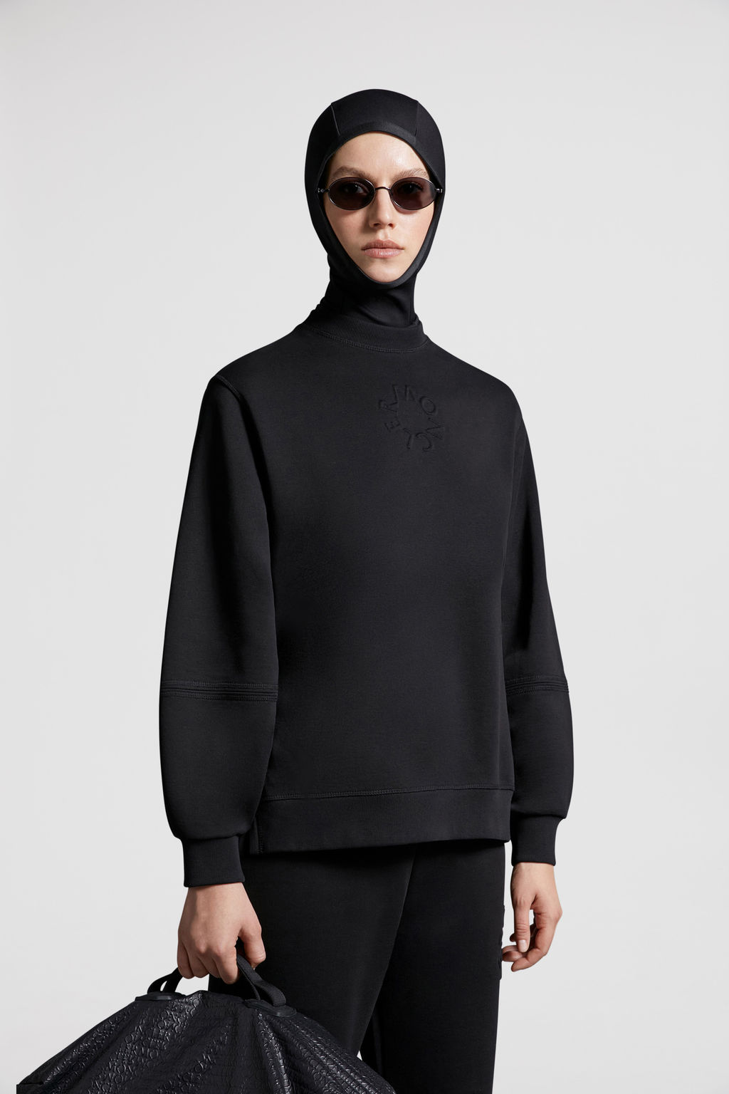 White Embroidered Logo Hoodie - Sweatshirts for Women | Moncler GB