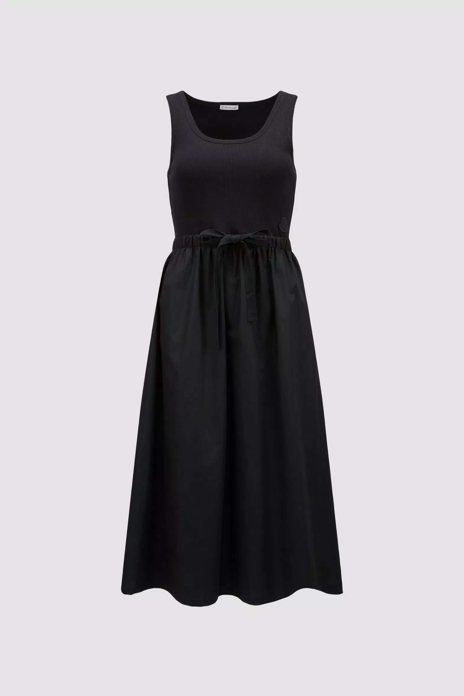 Black Fit And Flare Midi Dress Dresses For Women Moncler Pt