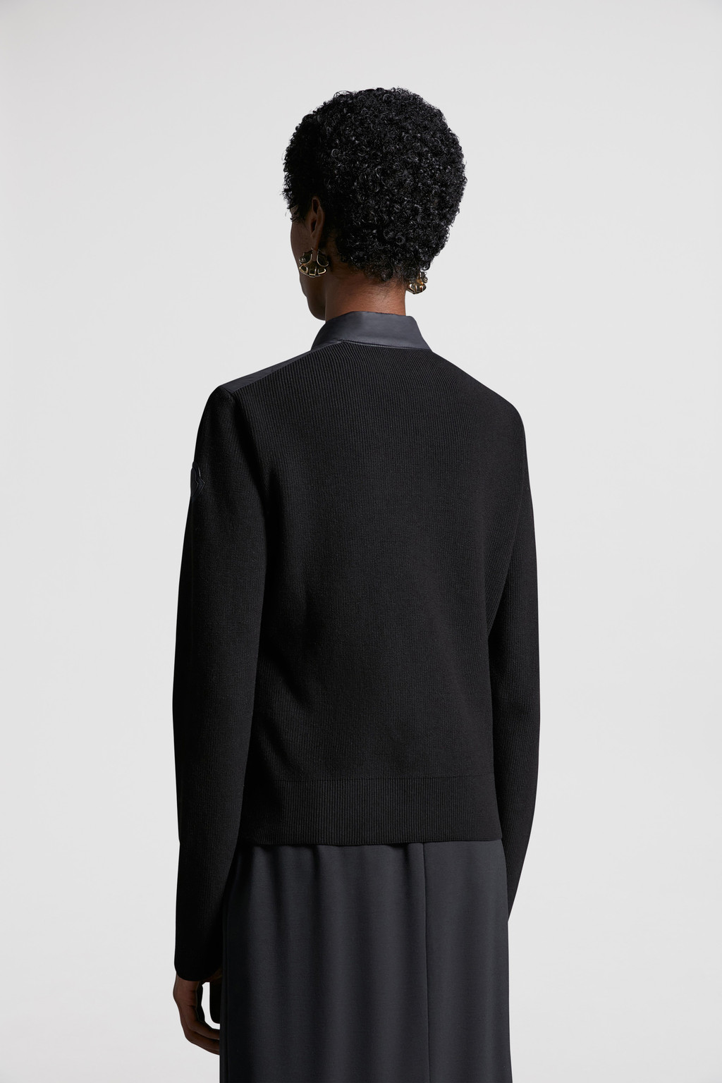 Cardigan zippé matelassé en coton Noir - Pulls & cardigans Femme ...