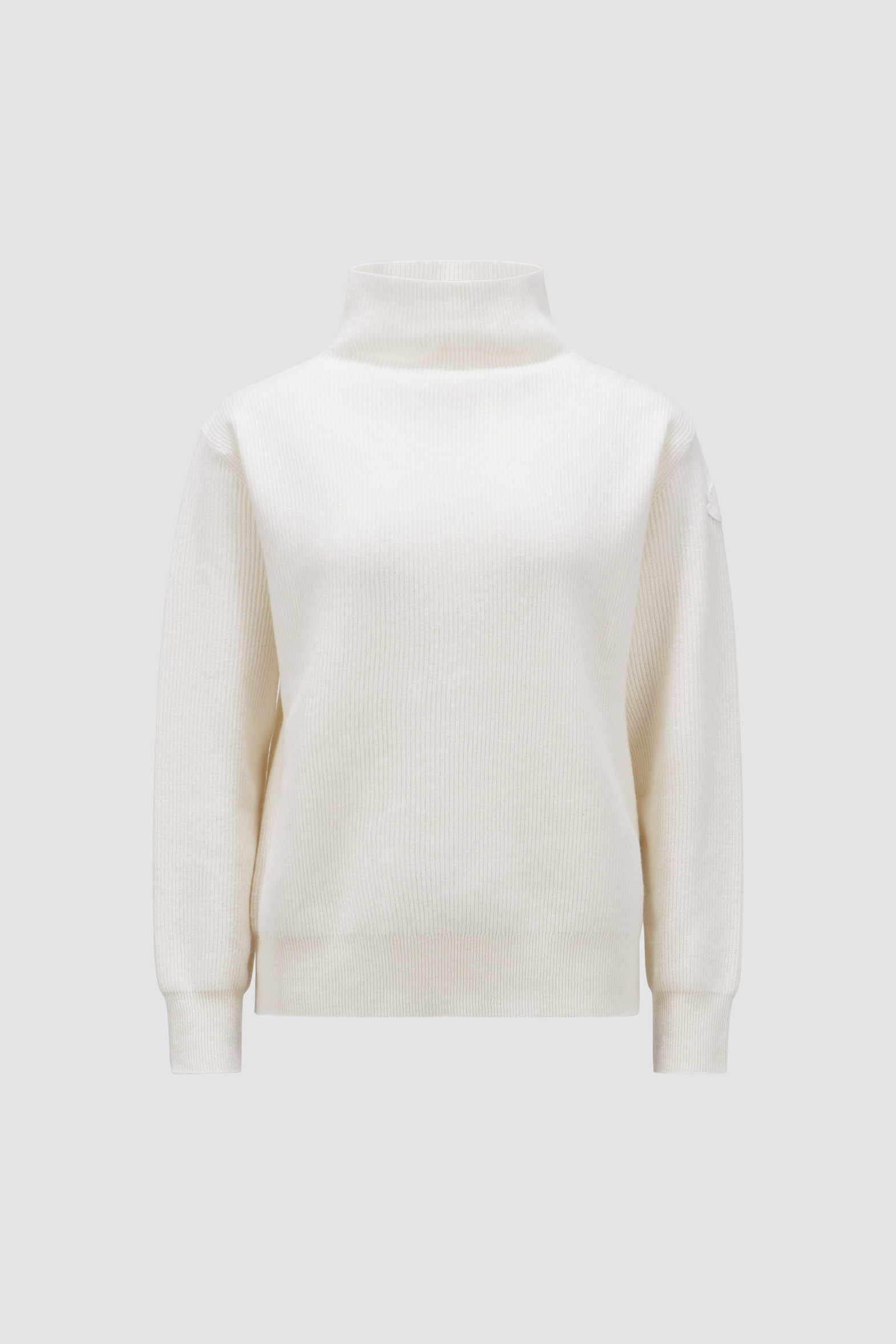 Rollkragenpullover aus Wolle und Kaschmir Weiß - Pullover & Cardigans ...