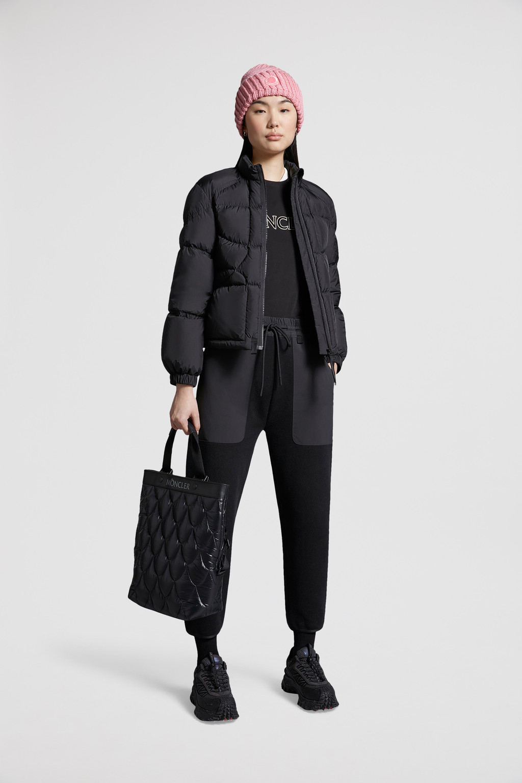 Black Jogging Trousers - Trousers & Shorts for Women | Moncler DE