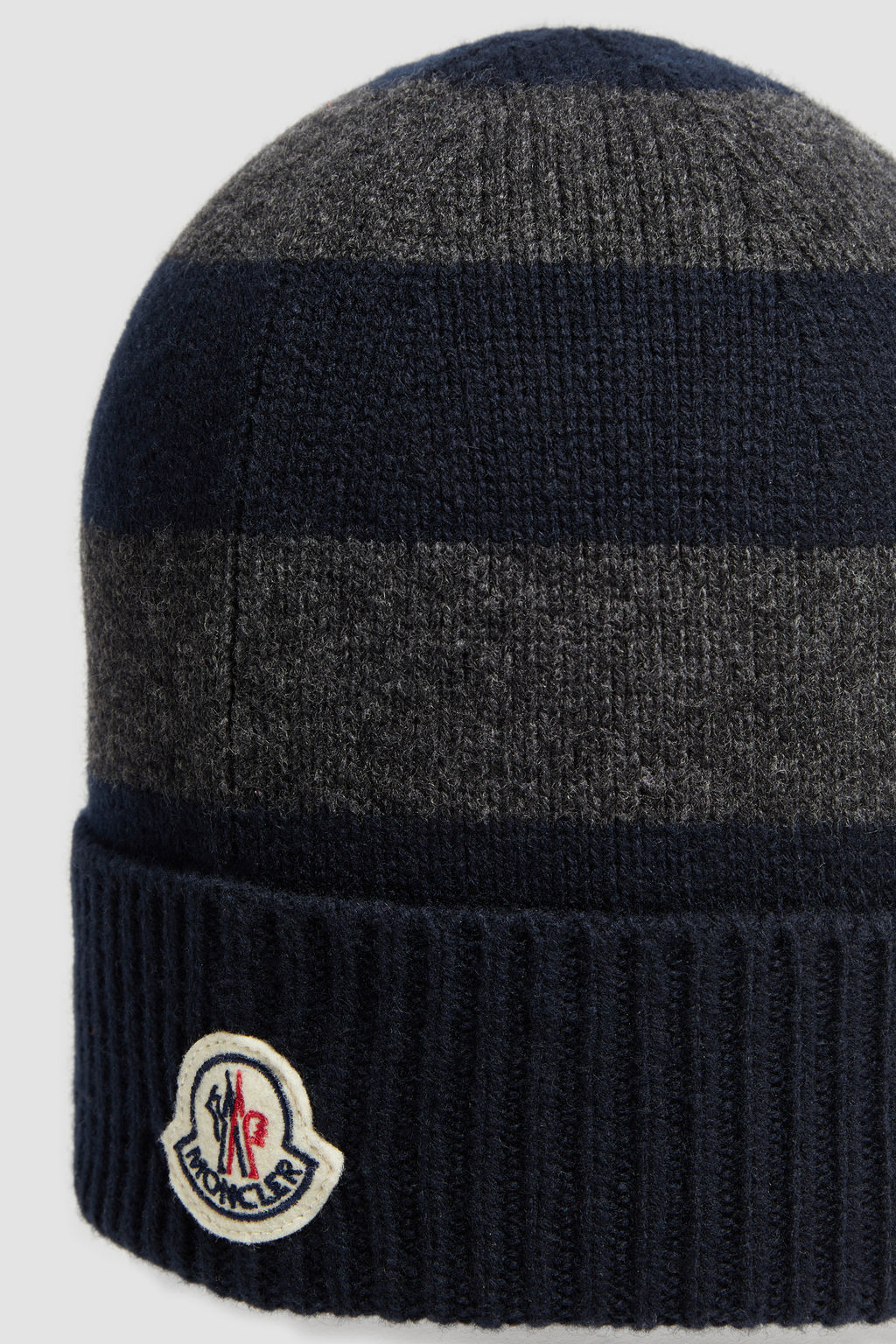 Navy Blue & Gray Inter x Moncler Beanie - Hats & Beanies for Men ...