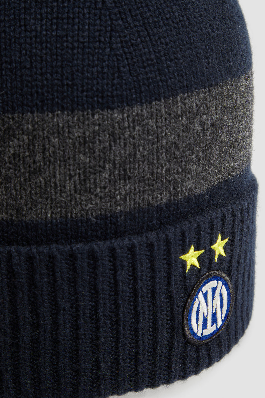 Navy Blue & Gray Inter x Moncler Beanie - Hats & Beanies for Men ...