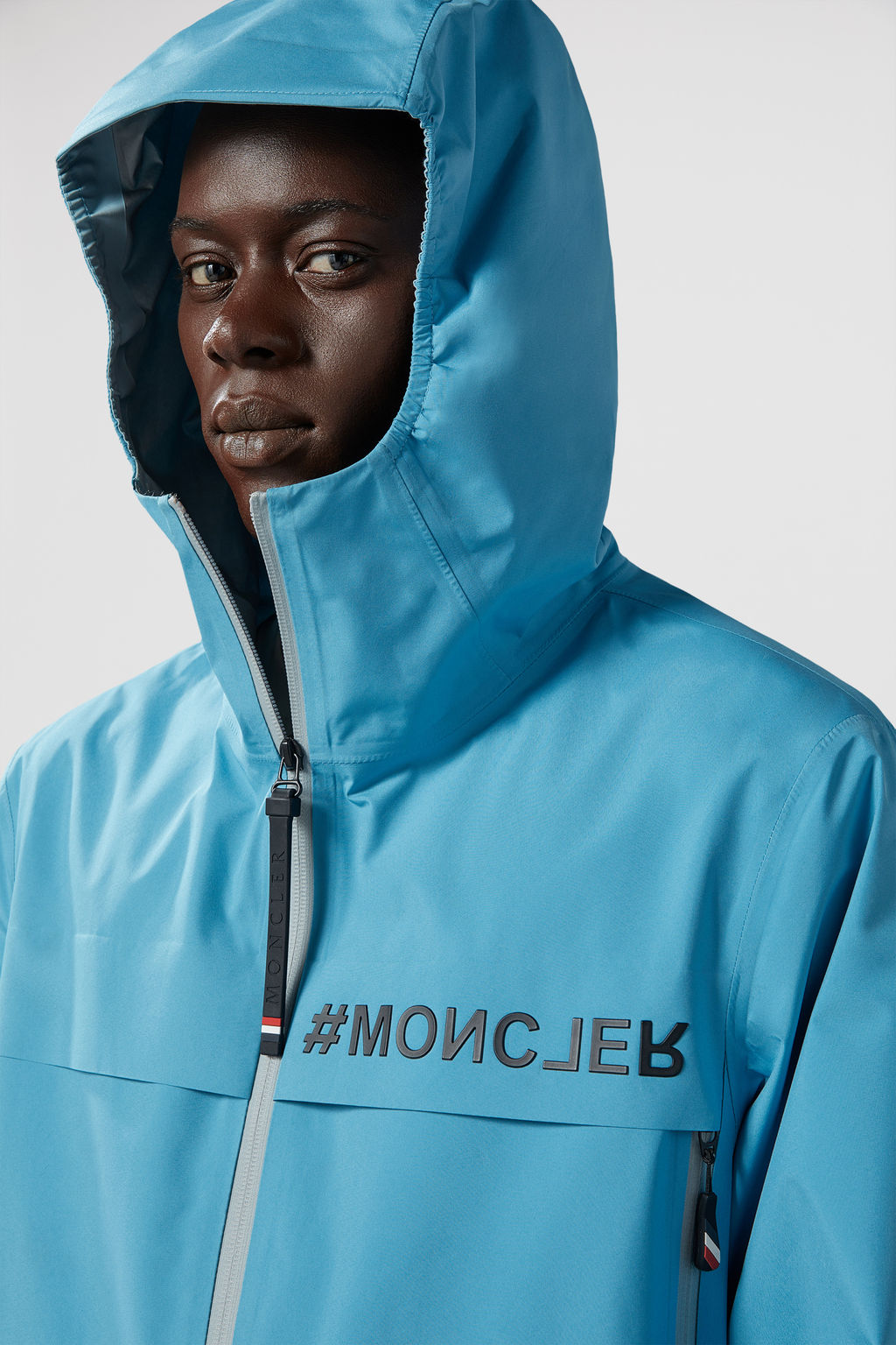 Light Blue Shipton Hooded Shell Jacket - Windbreakers & Raincoats for ...
