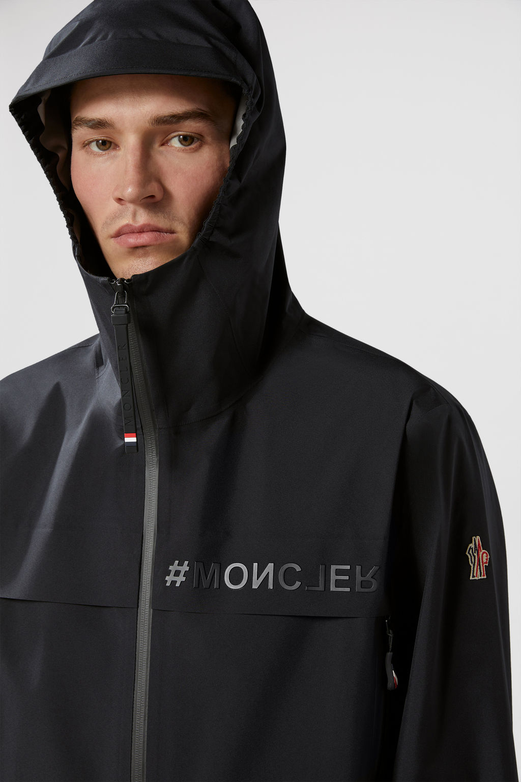 Black Shipton Hooded Shell Jacket - Windbreakers & Raincoats for Men ...