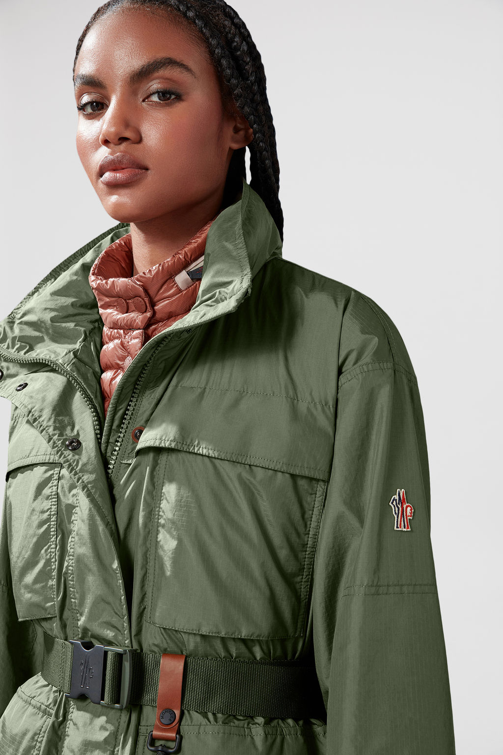 Dark Green Nuvolau Field Jacket - Windbreakers & Raincoats for Women ...