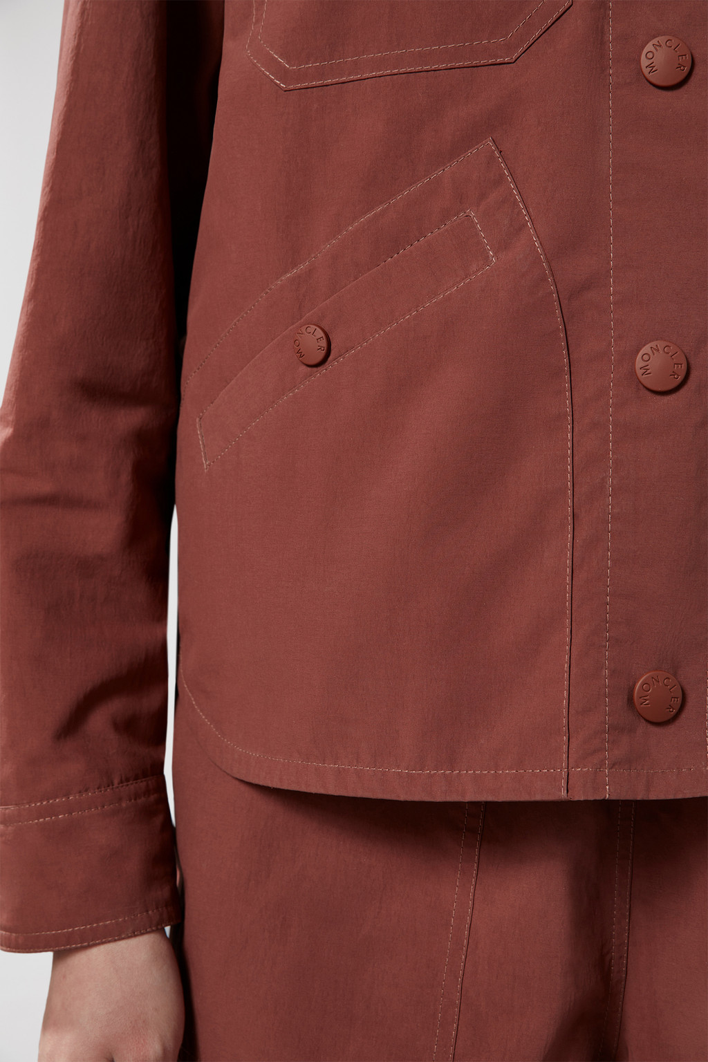 Red Pochet Shacket - Windbreakers & Raincoats for Women | Moncler CZ