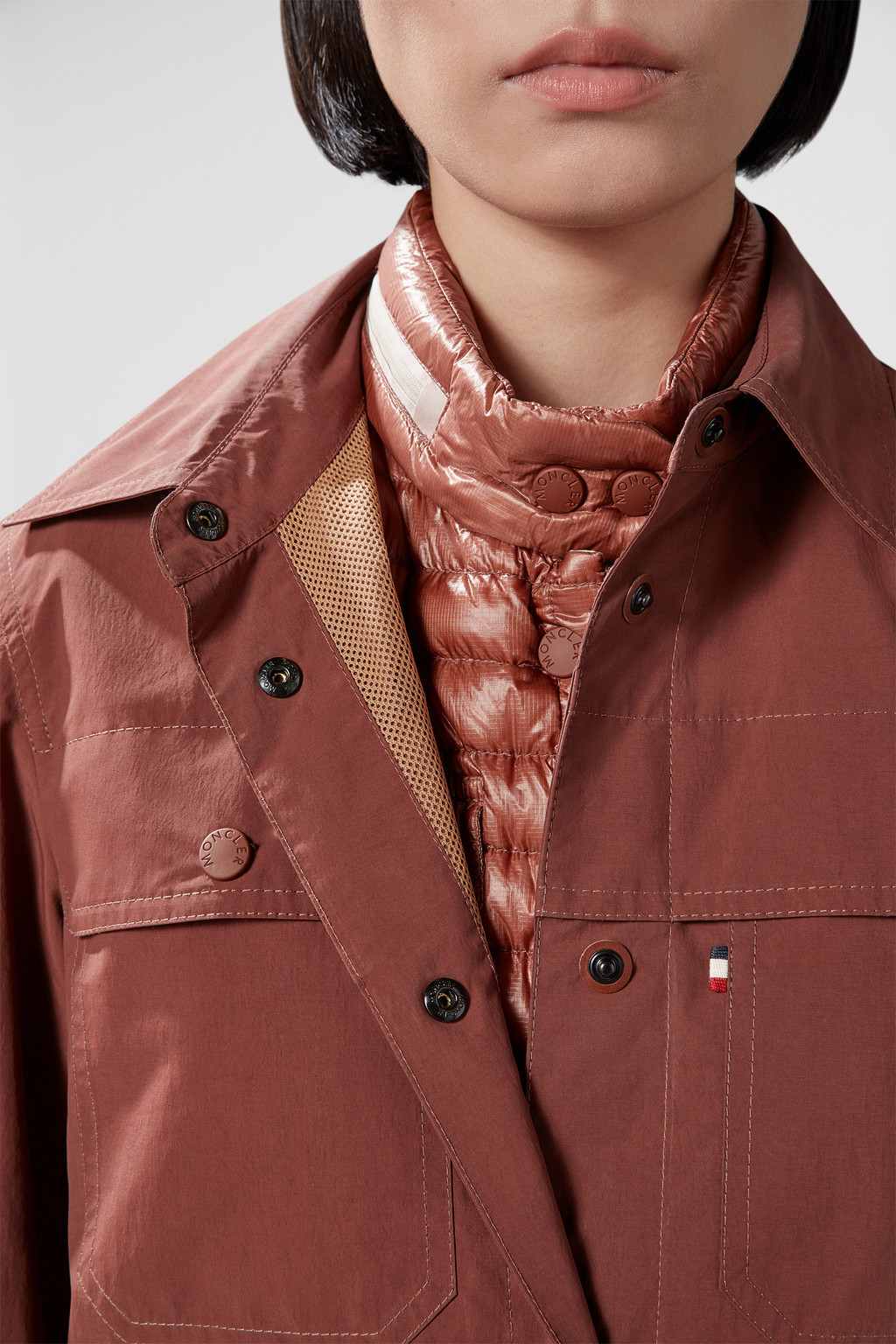 Red Pochet Shacket - Windbreakers & Raincoats for Women | Moncler CZ