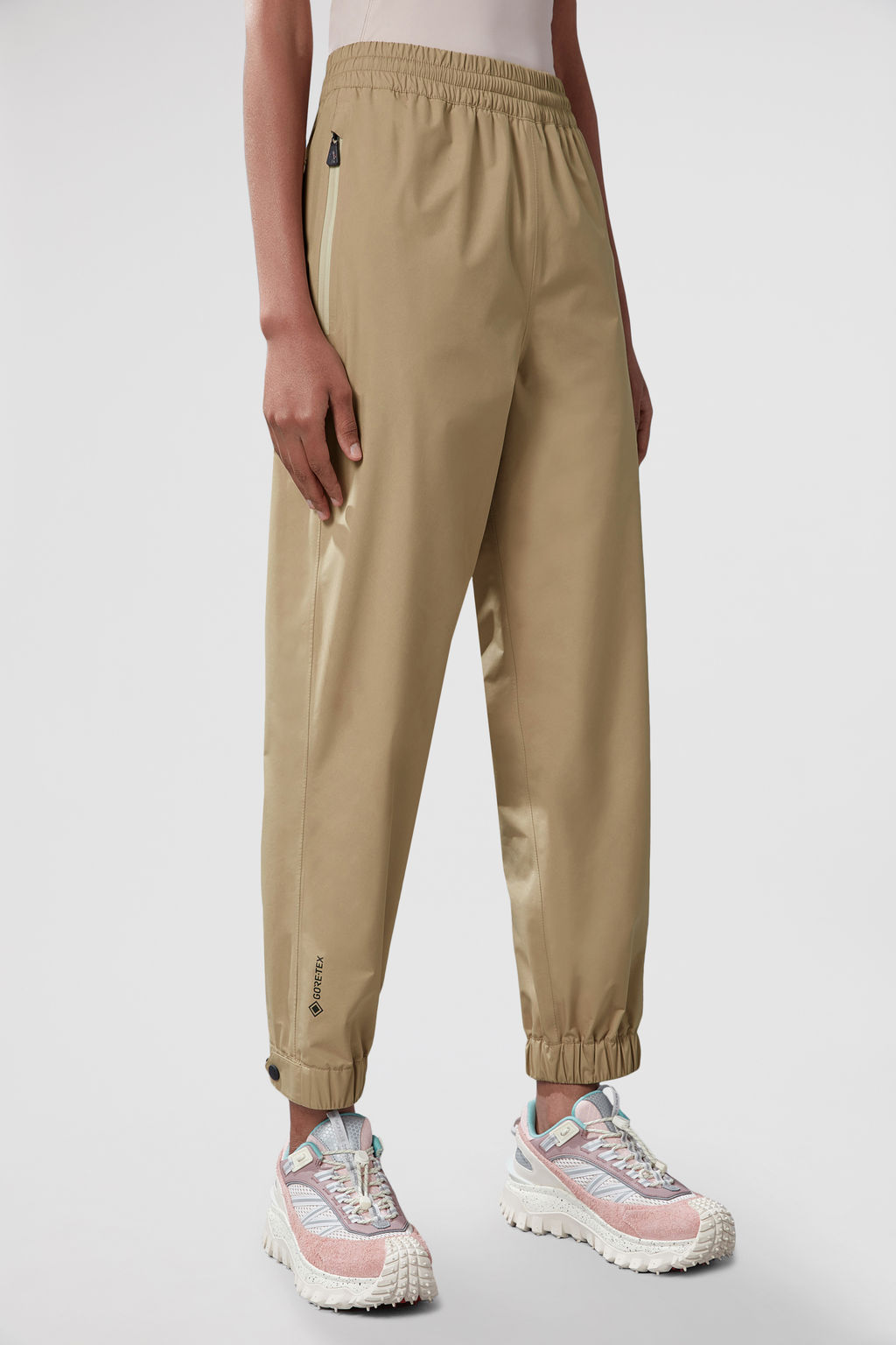 Beige Gore-Tex Trousers - Trousers & Shorts for Women | Moncler GB